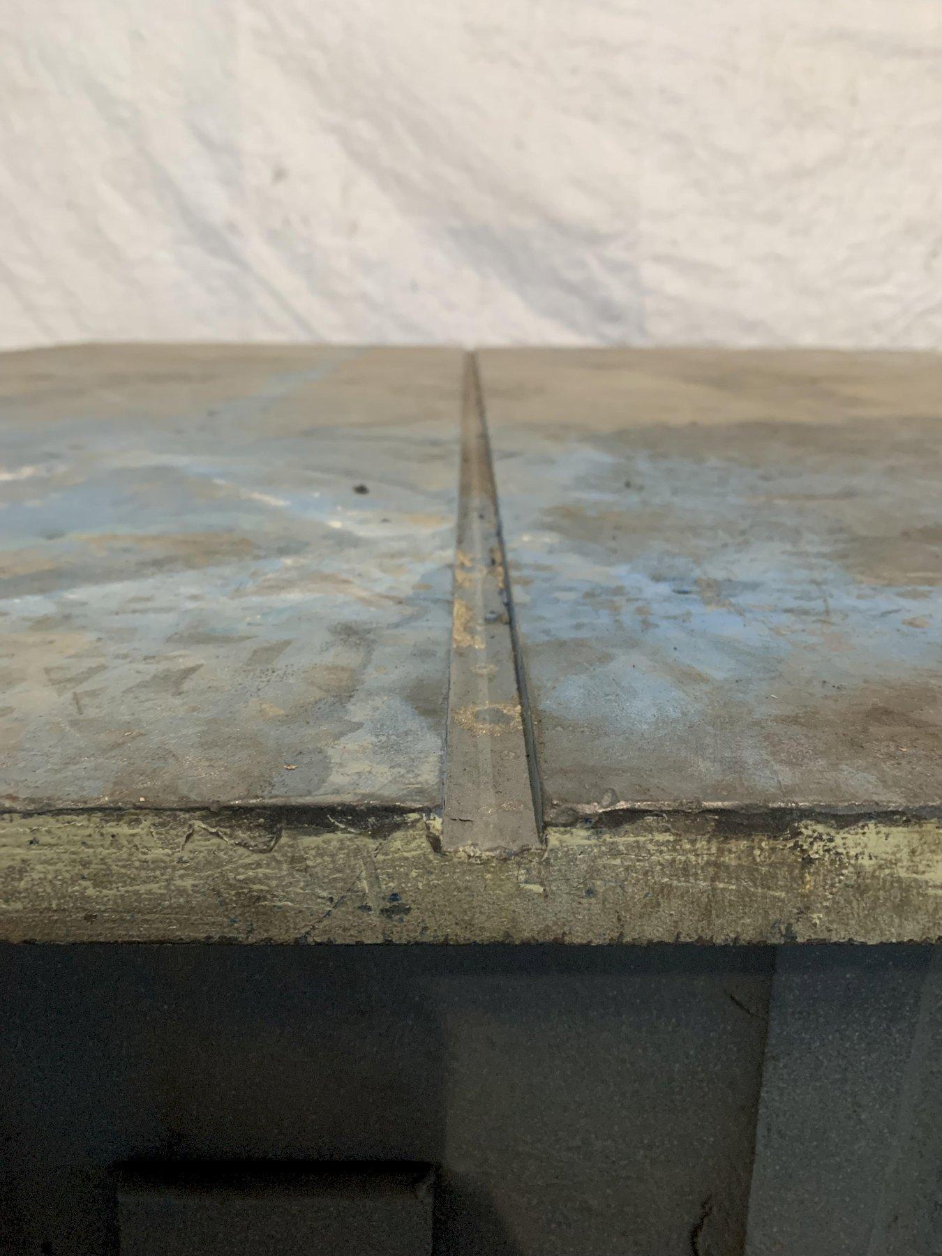 144″ X 79″ X 24″ HEAVY DUTY STEEL LAYOUT TABLE W/ THICK STEEL TOP ...