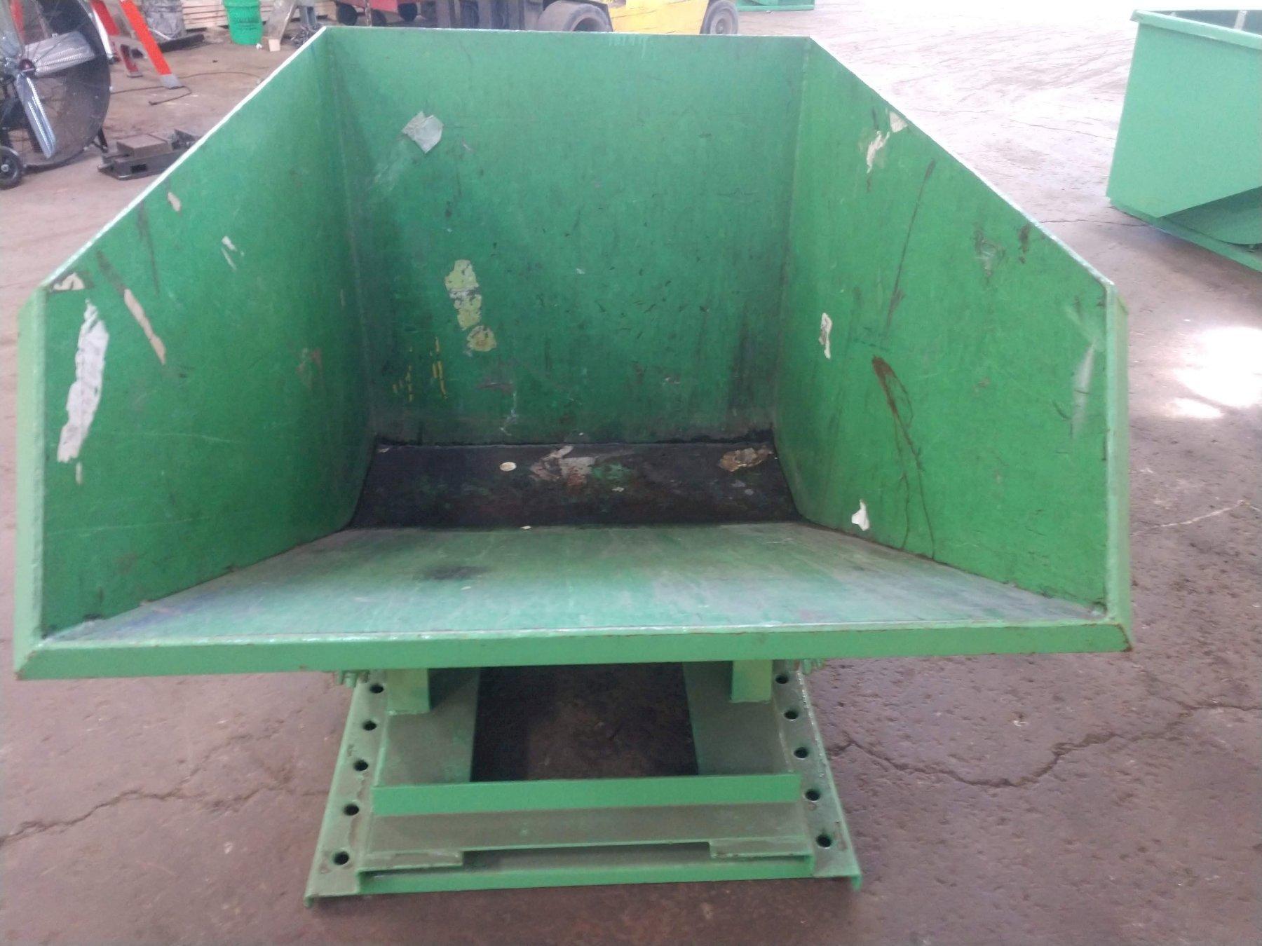 3/4 CUBIC YARD SELF-DUMPING TRASH HOPPER: STOCK #13281
