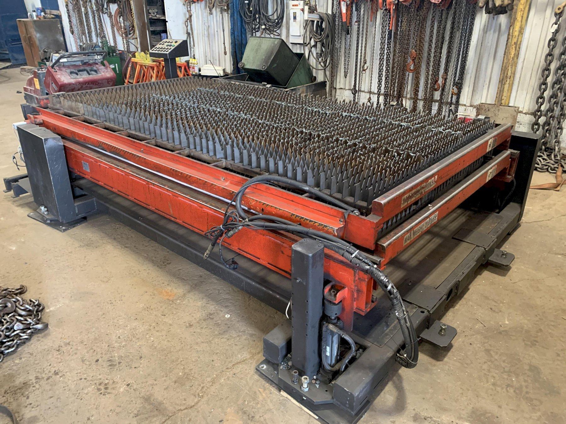 4000 Watt x 60″ x 120″ AMADA LASER CUTTING CELL WITH SHUTTLE TABLE ...