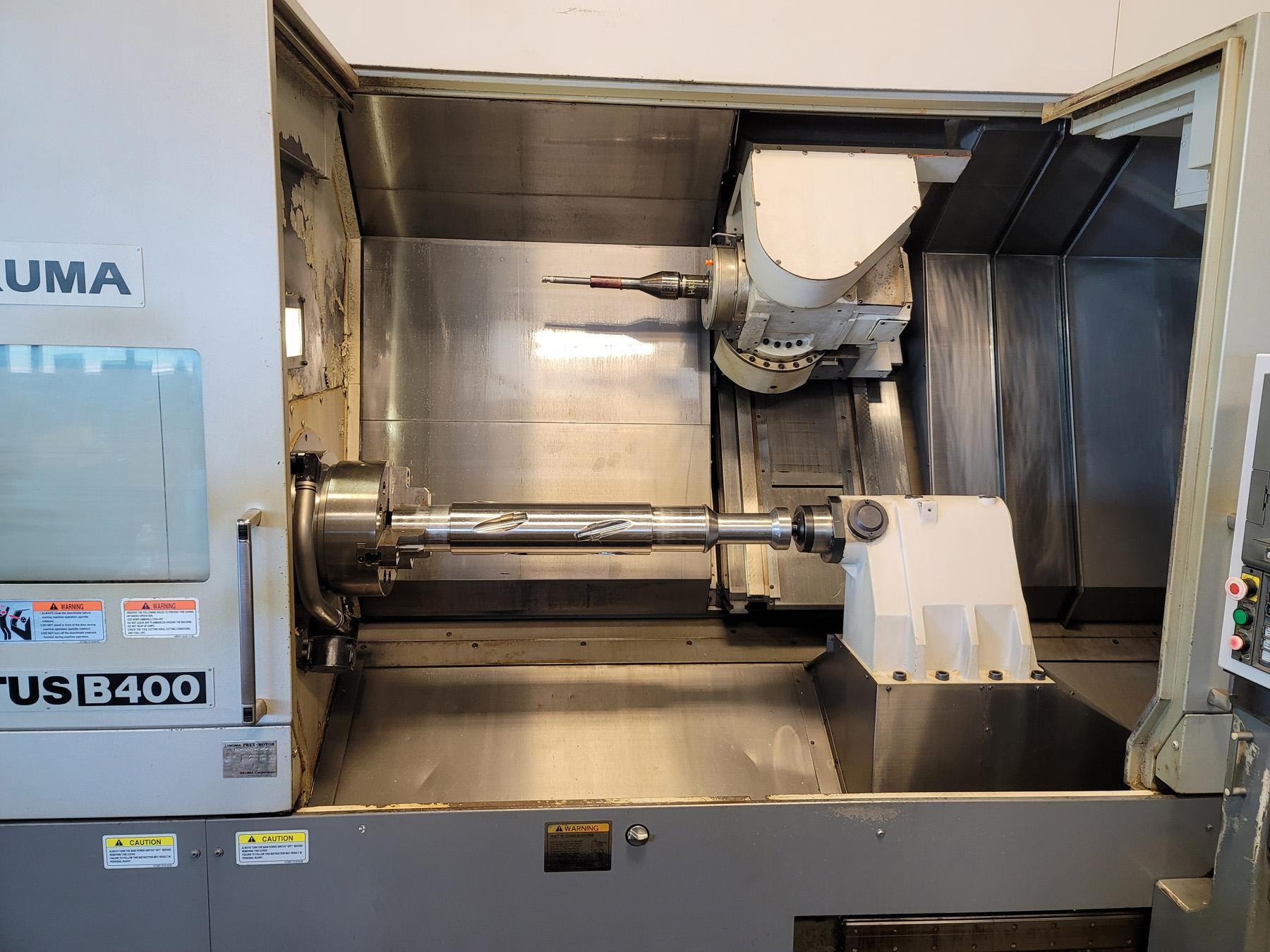 Okuma Multus B400 5 axis CNC lathe, 12″ chuck, 60″ centers, OSP-P200L ...