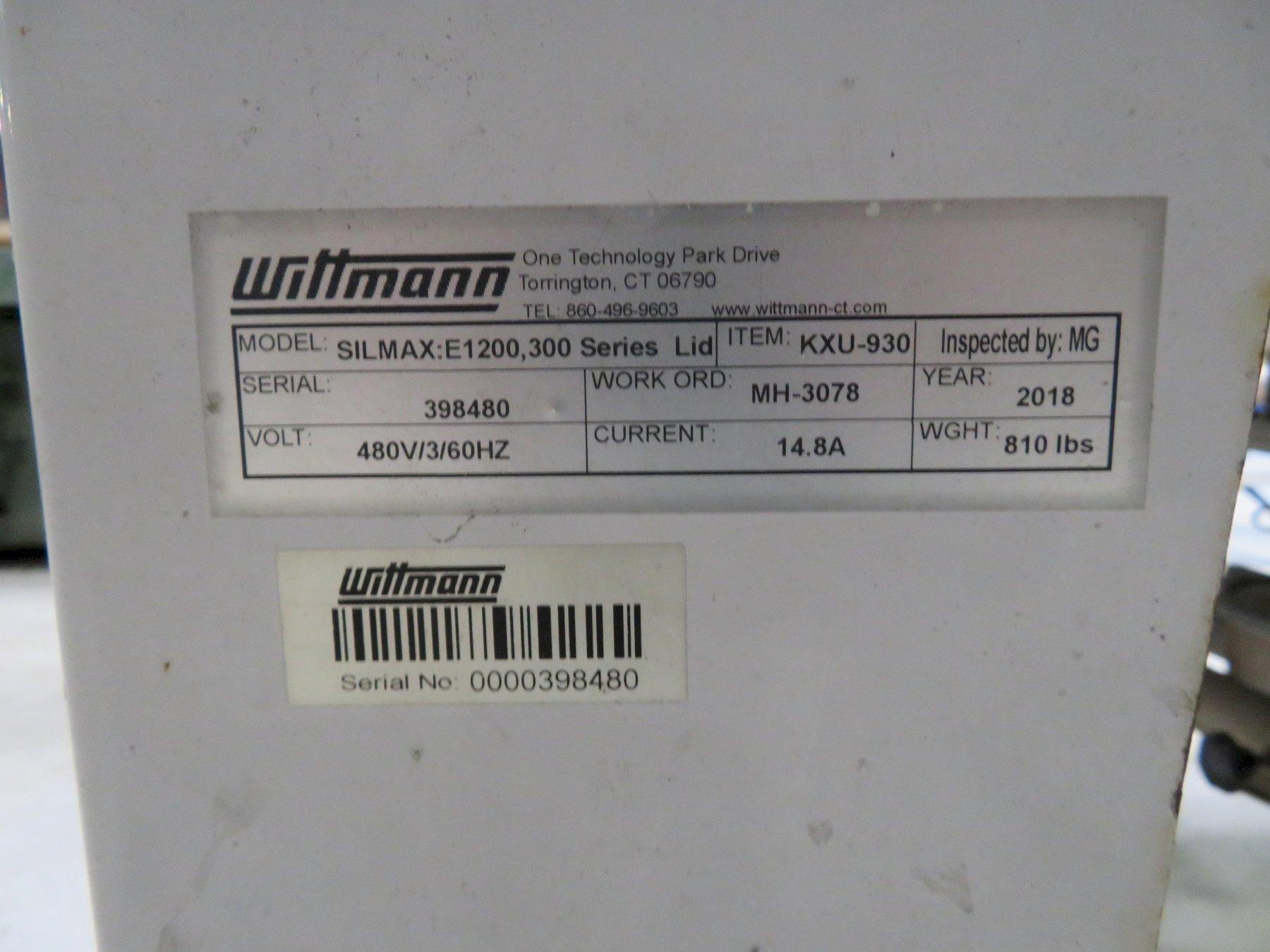 Wittmann Used Silmax E1200 Stainless Steel Drying Hopper, 1200 L, Yr ...