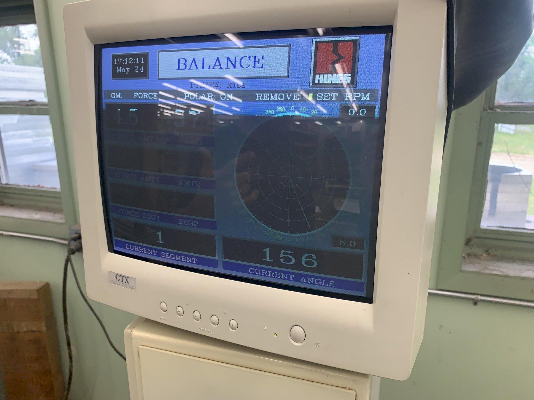 500 lb Hines Model HC-500 Dynamic Balancing Machine | Adams Machinery ...