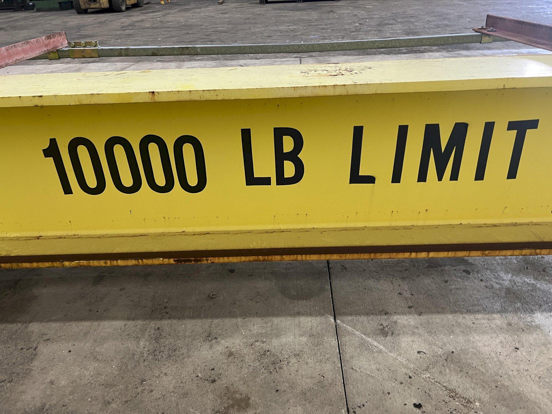 5 TON X 40′ I-BEAM TRACK & GANTRY FULLY COMPLETE W/ ELECTRIC SHAW BOX ...