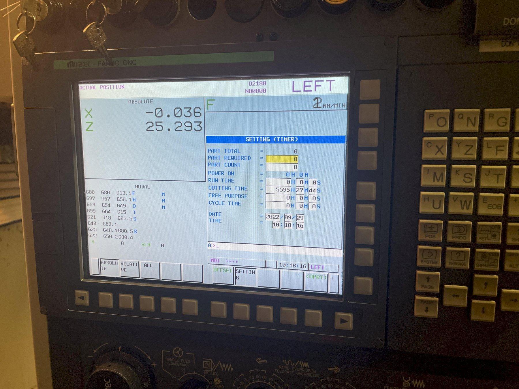 Muratec MW120 Used CNC Twin Spindle Lathe For Sale – 2015 | Tramar ...