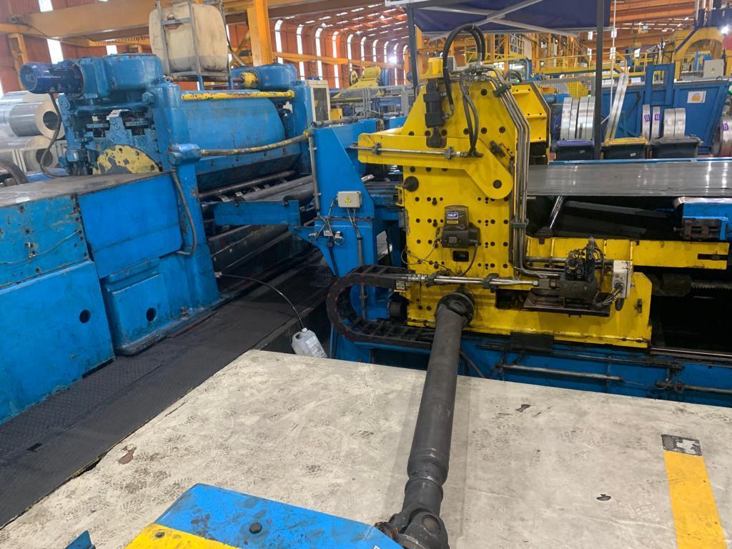 1500mm x 3mm x 28 Ton Dimeco Cut to Length Line with Flying Shear (2008 ...