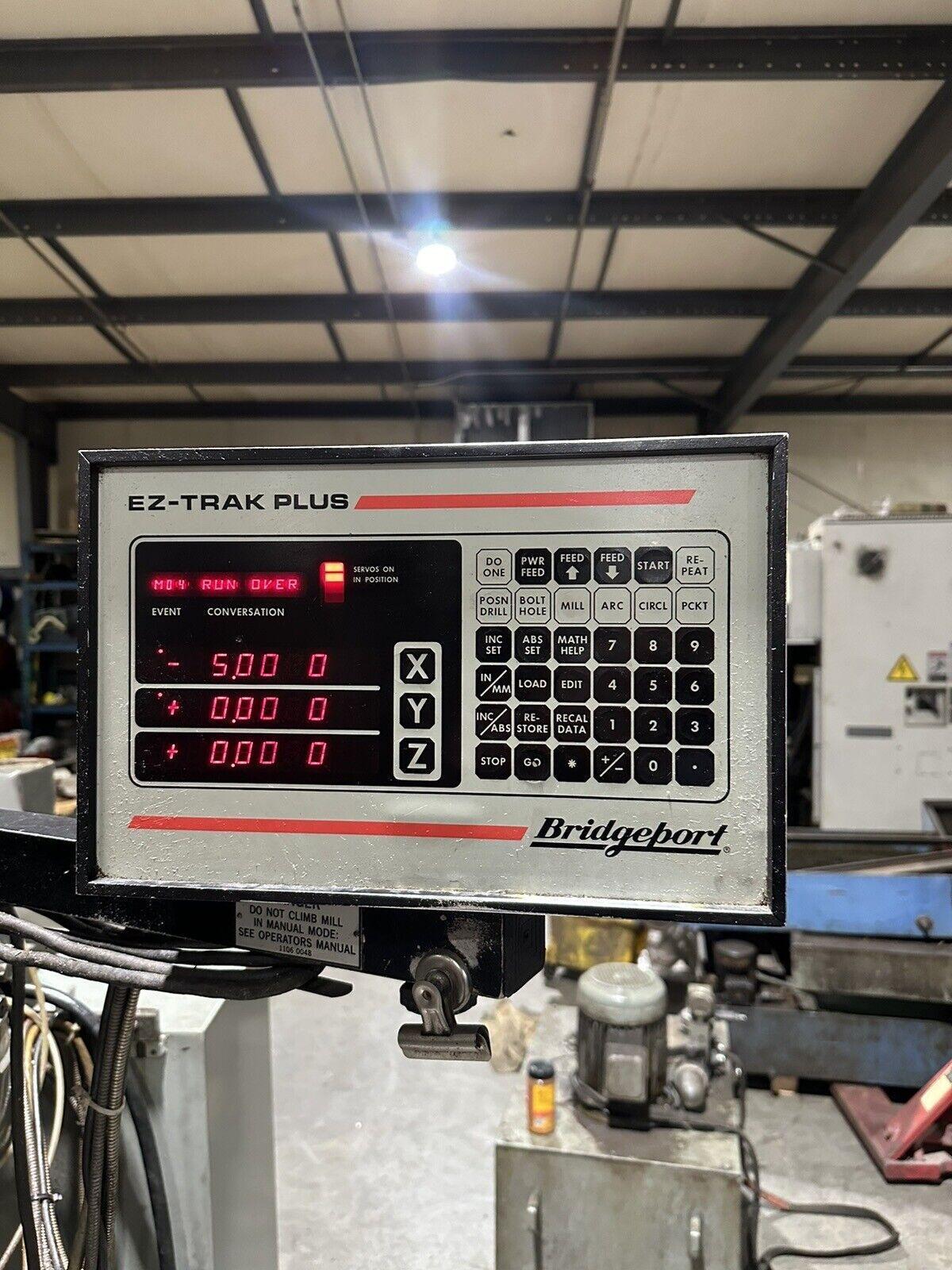 1 – PREOWNED BRIDGEPORT CNC VERTICAL MILL WITH EZ-TRAK PLUS CNC CONTROL ...