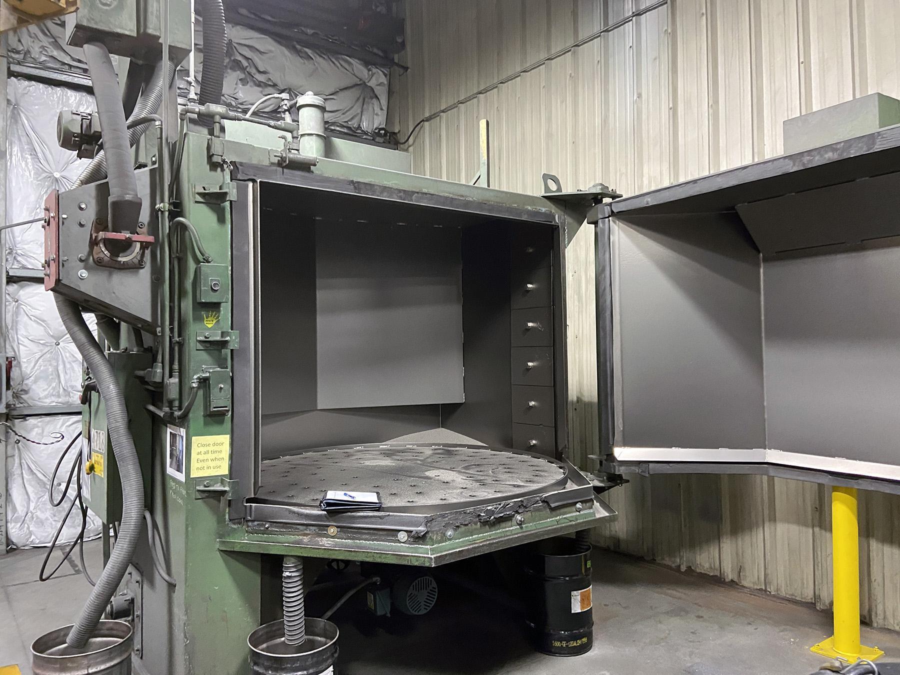 USED, 60″ PANGBORN ROTARY TABLE BLAST MACHINE | Harris Machine Tools