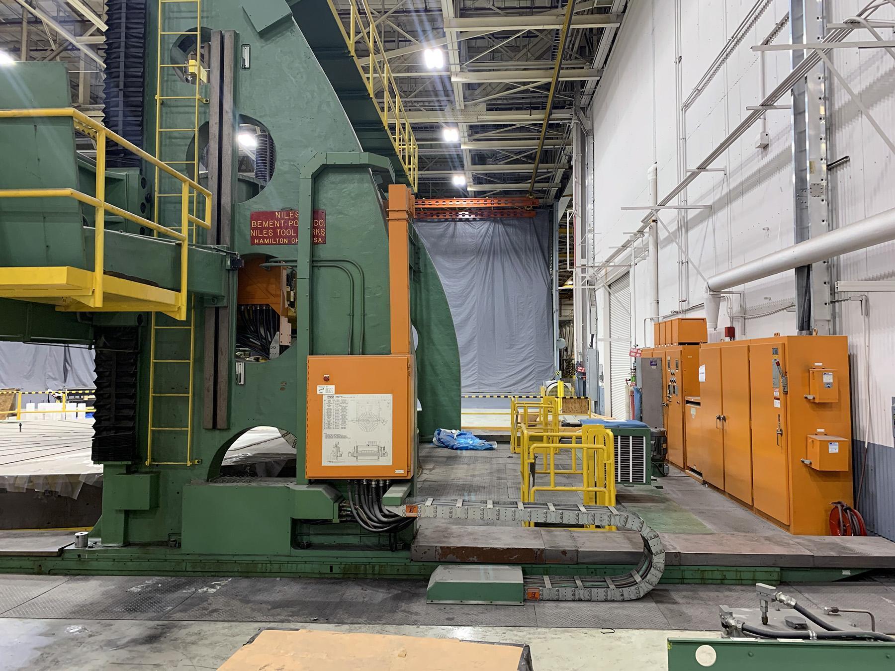 USED, 27′ NILES CNC VERTICAL TURRET LATHE | Harris Machine Tools