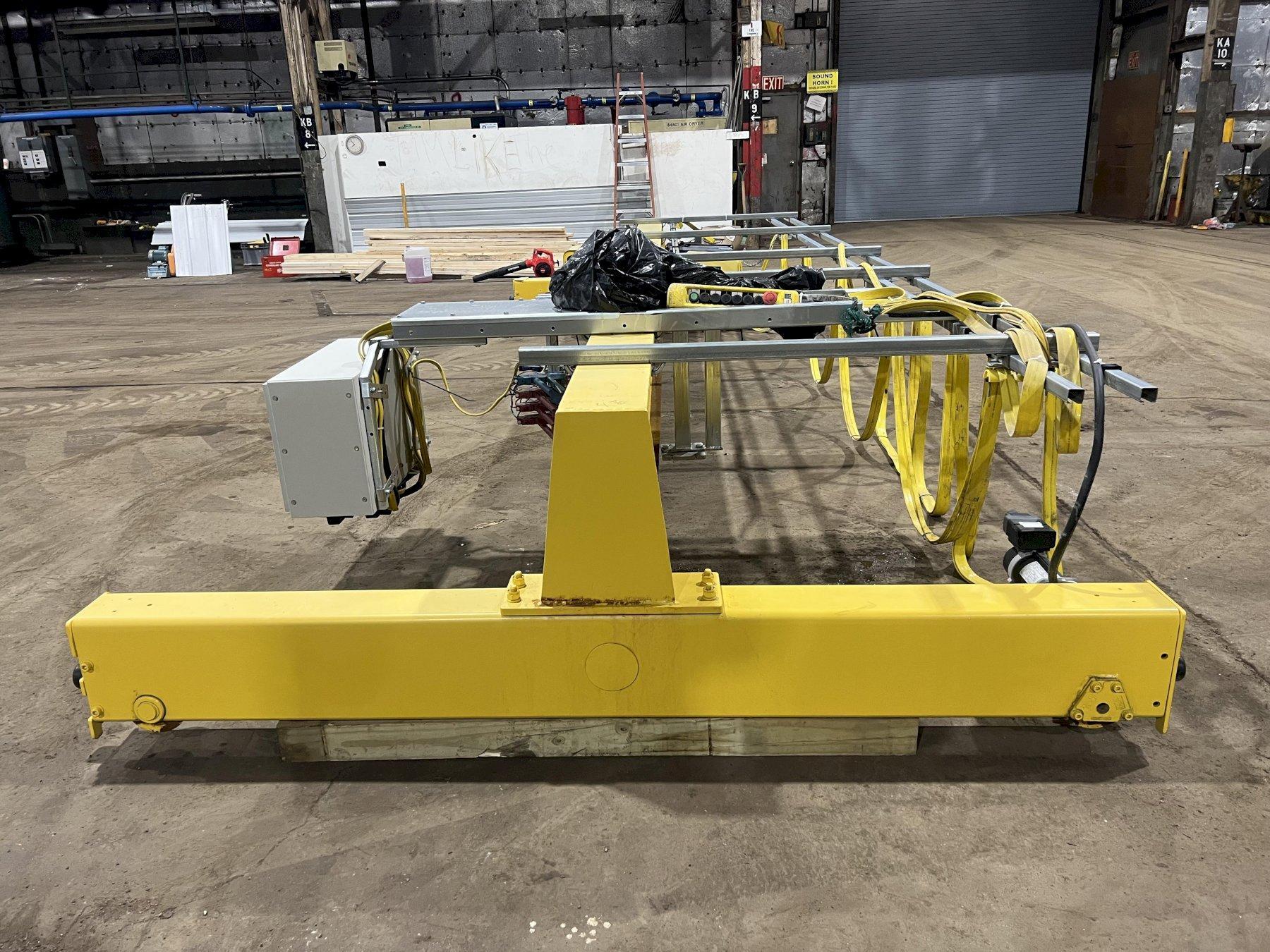 4 TON X 20′ OMI / R&M SINGLE GIRDER OVERHEAD BRIDGE CRANE: STOCK #18176