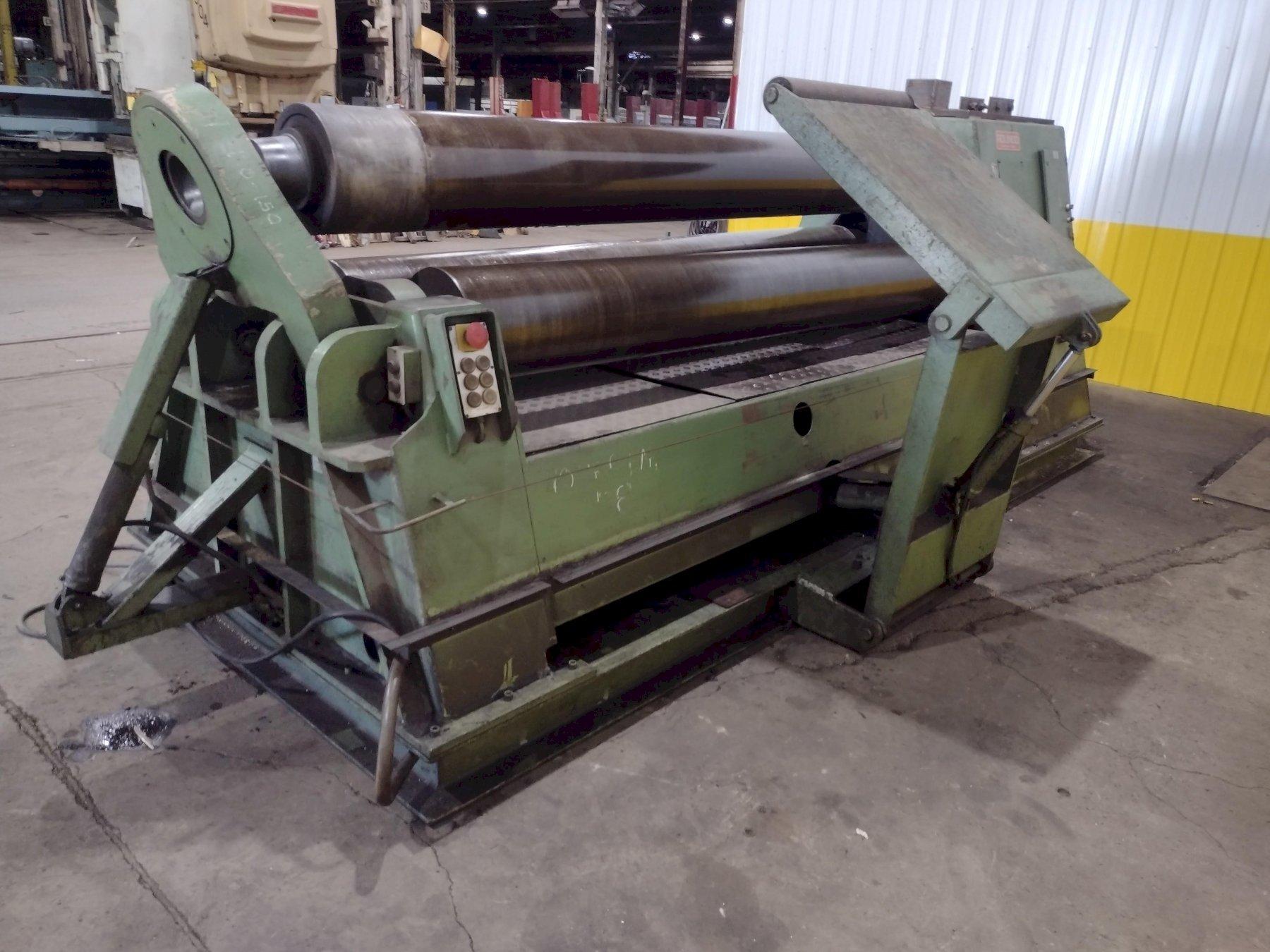 10′ X 1″ ROUNDO MODEL #PS360 3-ROLL HYDRAULIC PLATE BENDING ROLL: STOCK ...