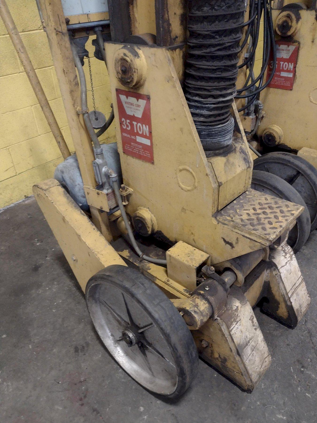 (4) 35 TON WHITING POWER PORTABLE ELECTRIC RAIL CAR LIFT JACKS: STOCK ...