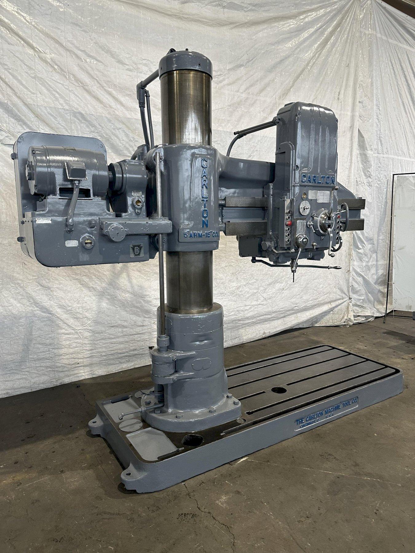 5′ X 15″ CARLTON MODEL 3A RADIAL ARM | Blumberg Machinery Co.