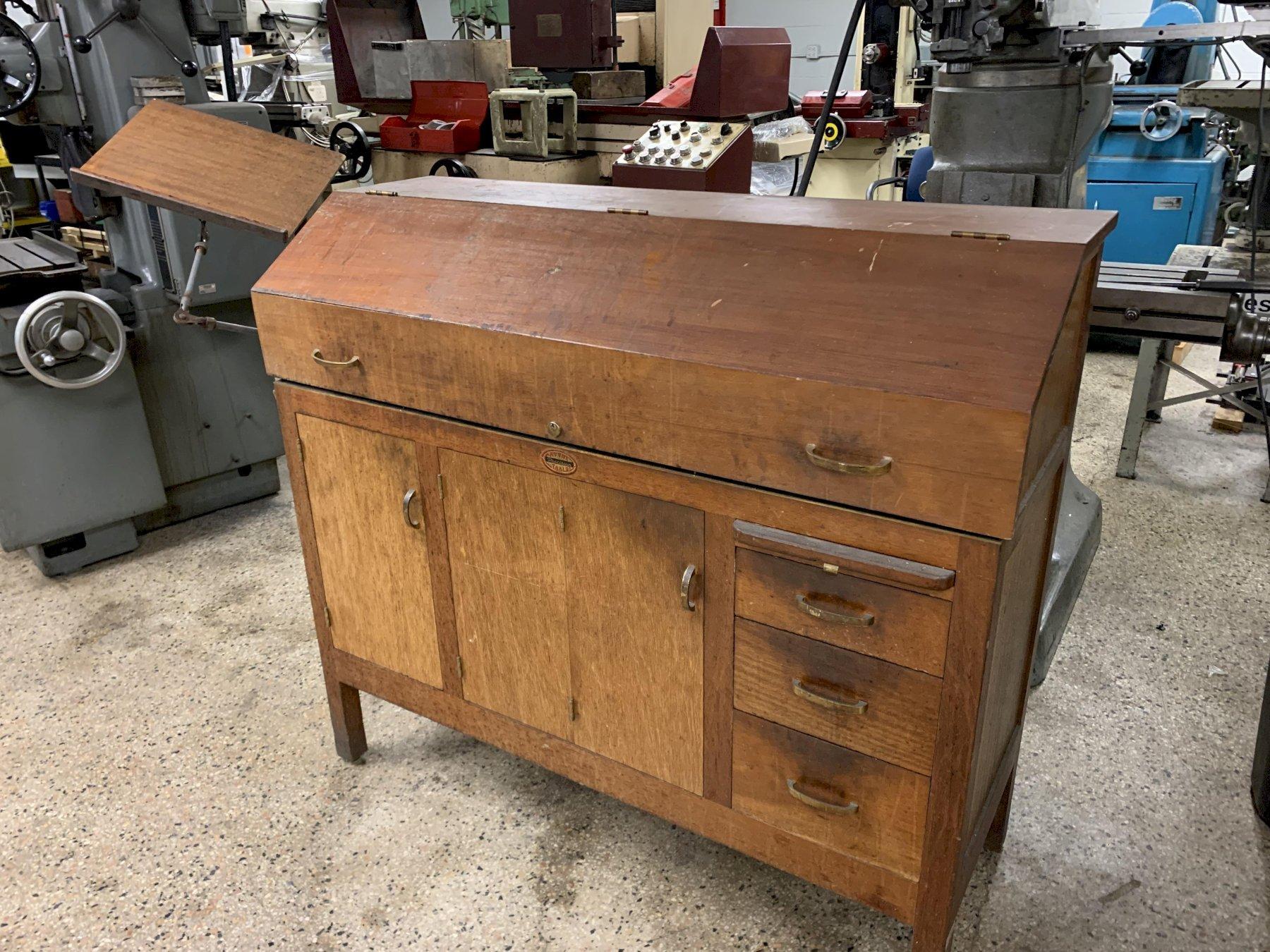 Moore Special Tool Mahogany Storage Cabinet / Desk | AMC