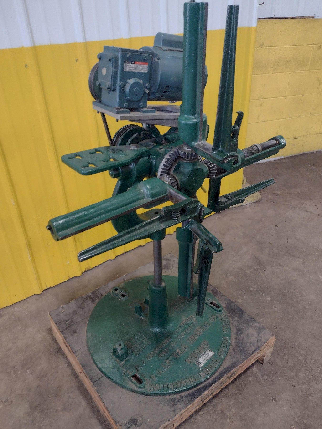 300 LB LITTELL MODEL #3 MOTORIZED COIL REEL UNCOILER: STOCK 22288