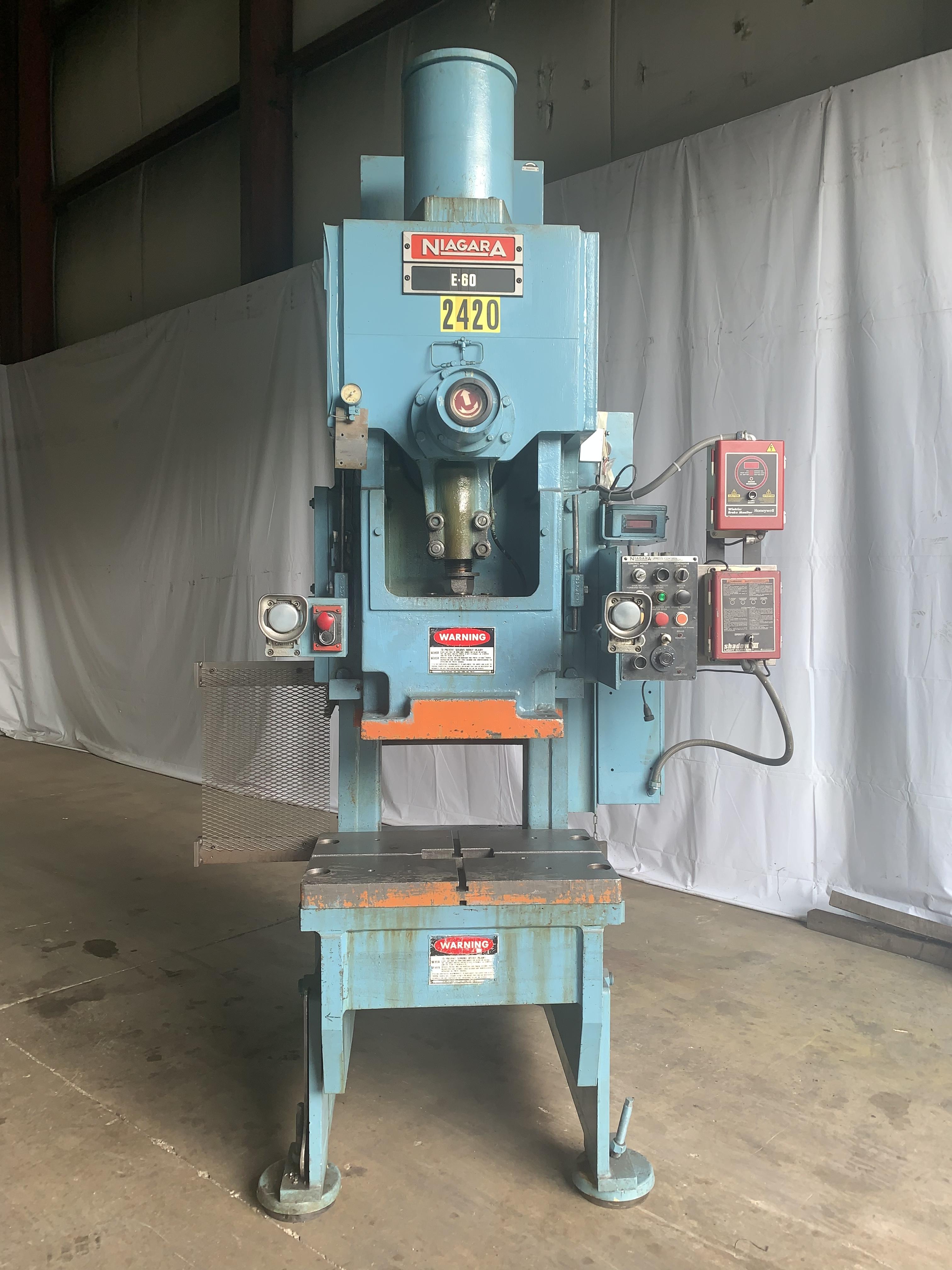 60 TON NIAGARA MODEL E-60 OBI PRESS: STOCK #10789