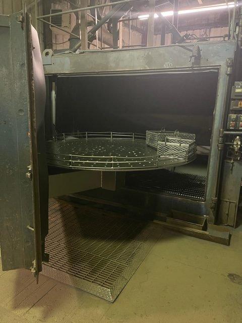 96″ WHEELABRATOR “SWINGTABLE” ROTARY TABLE 2 WHEEL SHOT BLAST MACHINE ...