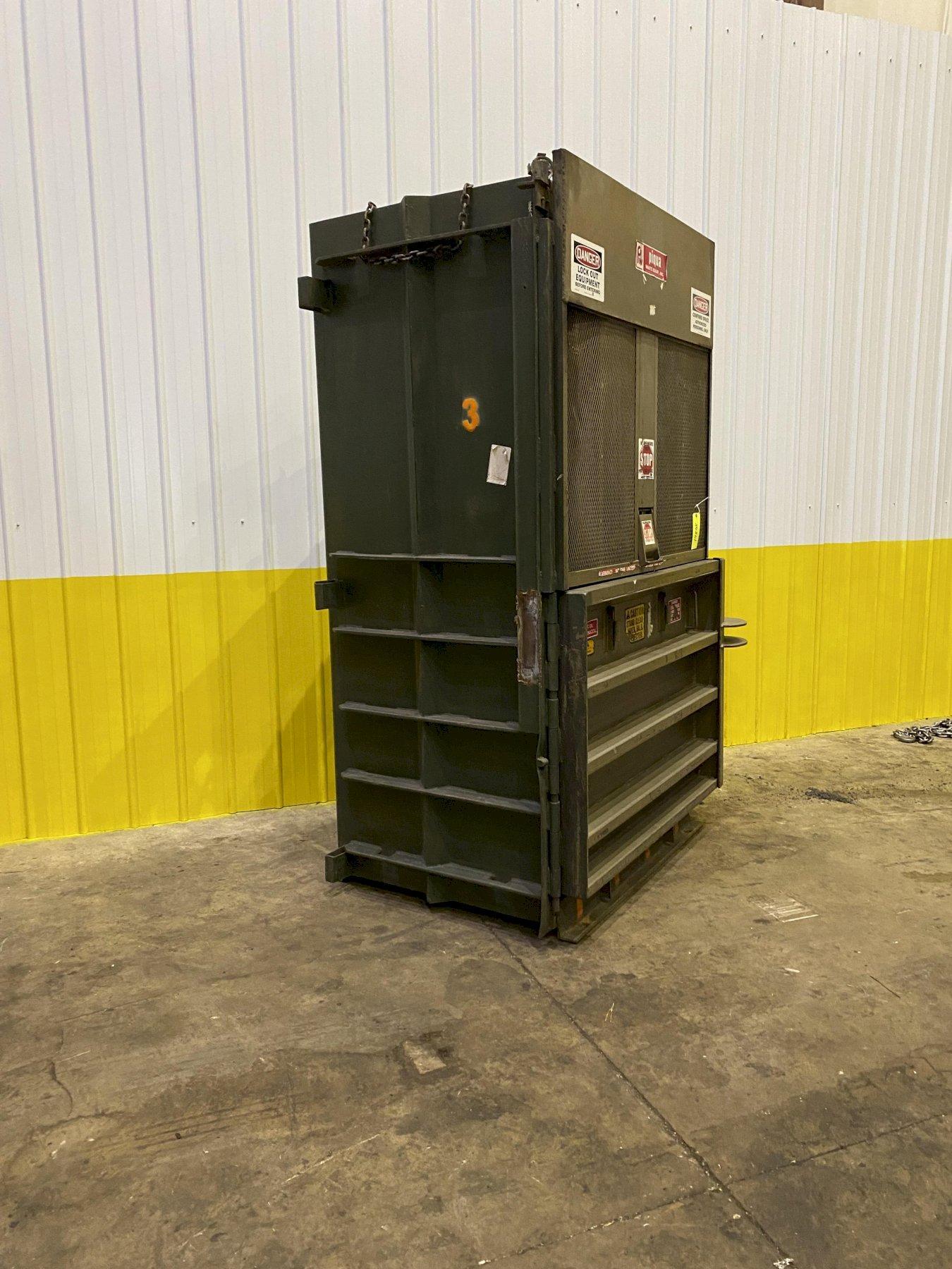 40″ X 54″ PIQUA MODEL #40/54 HYDRAULIC VERTICAL CARDBOARD BALER: STOCK ...