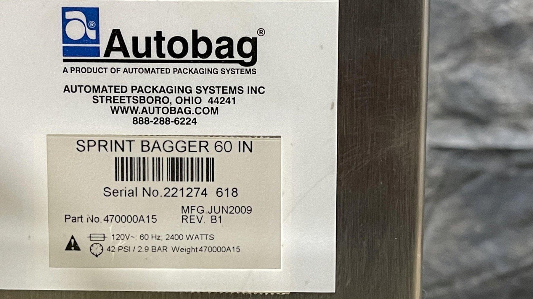 SPrint 60” SidePouch Bagger w/PI 412cw Printer Included | Portage ...