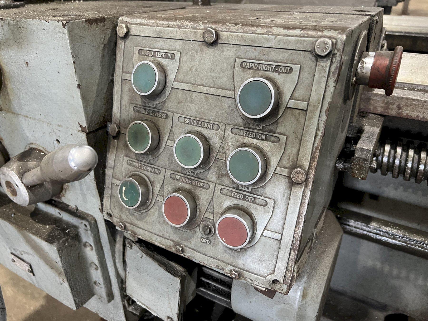 POREBA 40″ SWING X 96″ CENTER DISTANCE TPL-90/M BIG HOLE ENGINE LATHE ...