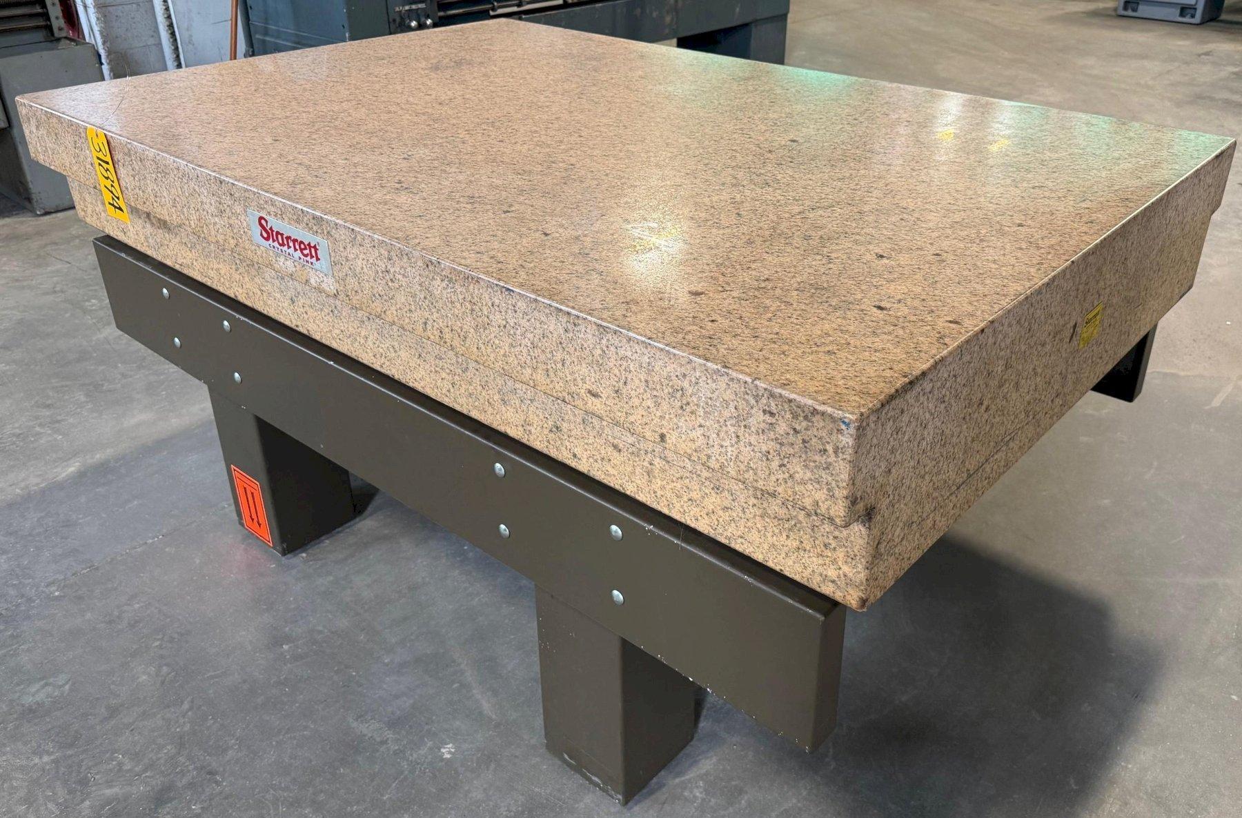 48″ x 72″ Starrett Granite Surface Plate, Pink Granite, 10″ Thick ...