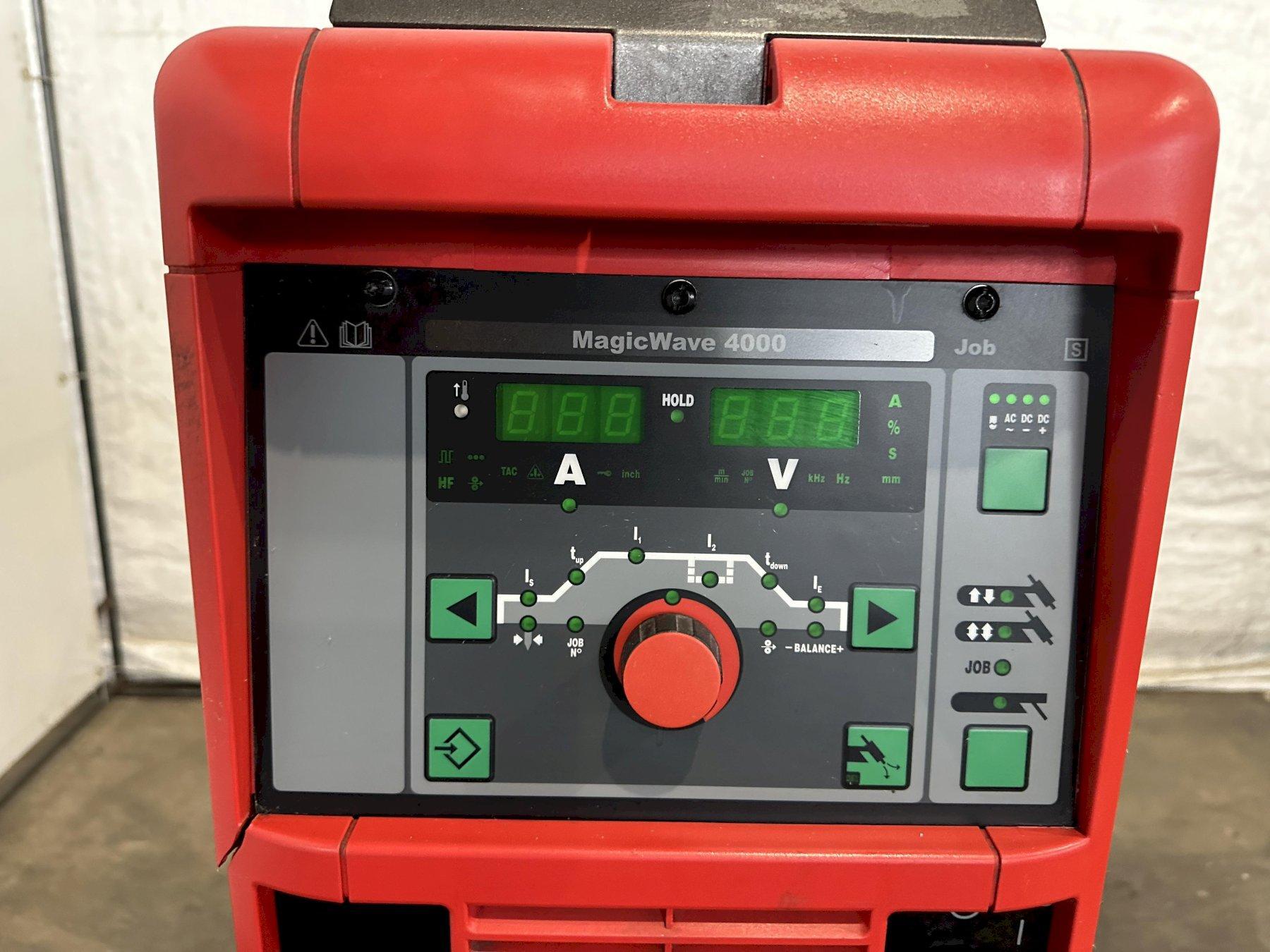 FRONIUS MAGICWAVE 4000 AC/DC TIG WELDER WITH FK 4000R COOLING UNIT ...