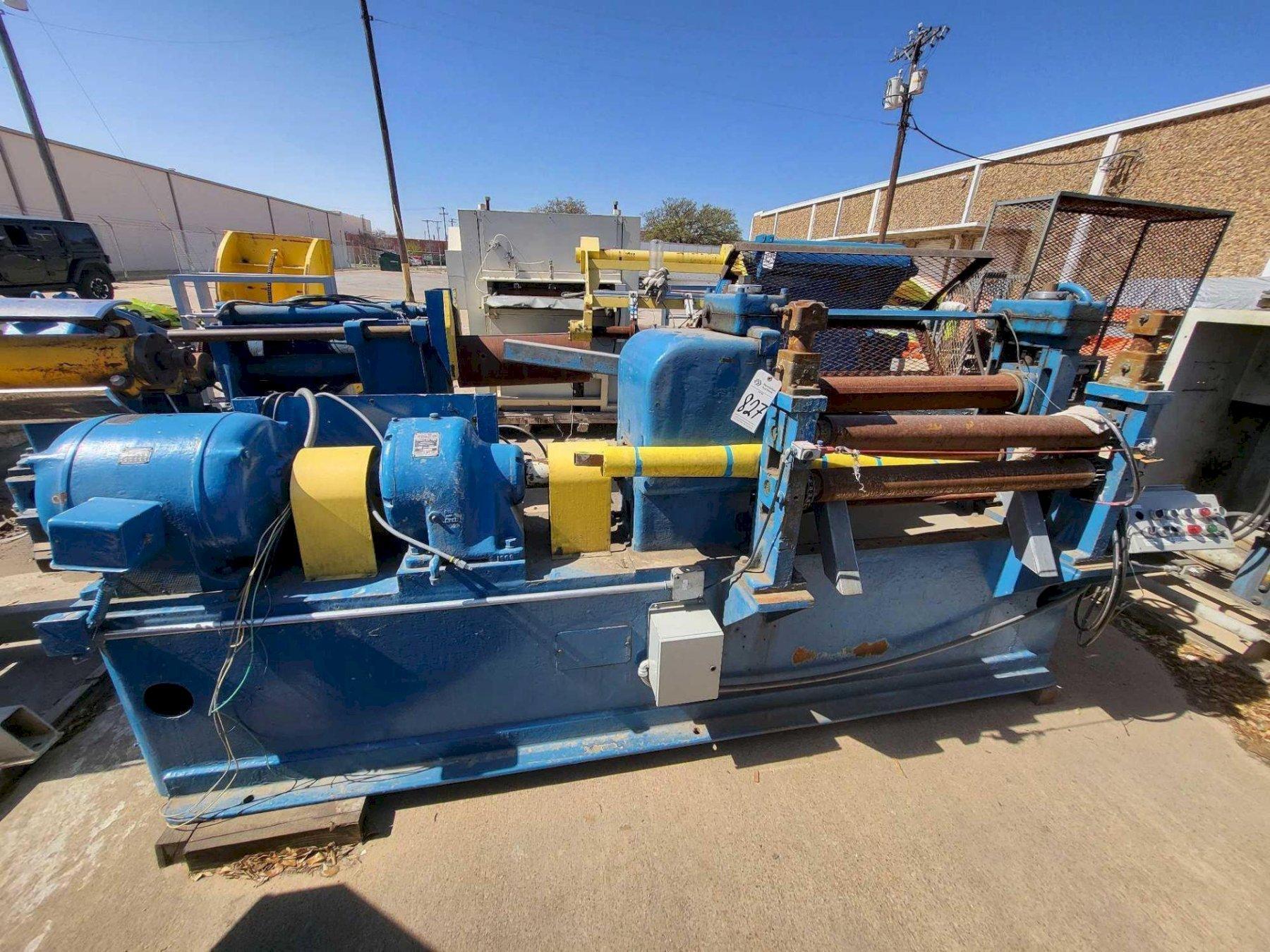 36” WIDE YODER SLITTING HEAD WITH POWERED FEED ROLLS: STOCK #22951