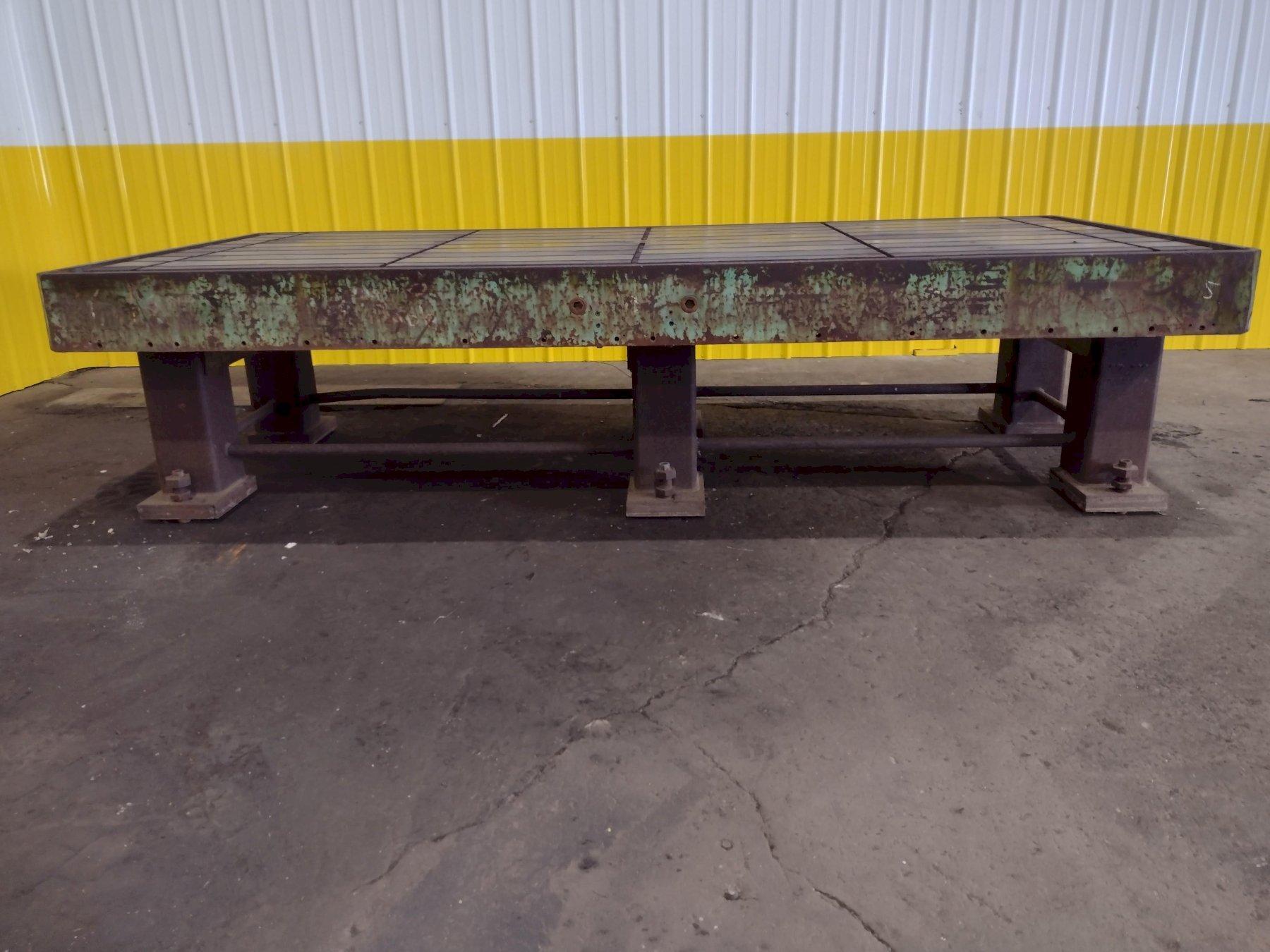 132″ X 60″ HEAVY DUTY T-SLOTTED WELDING TABLE: STOCK #19035