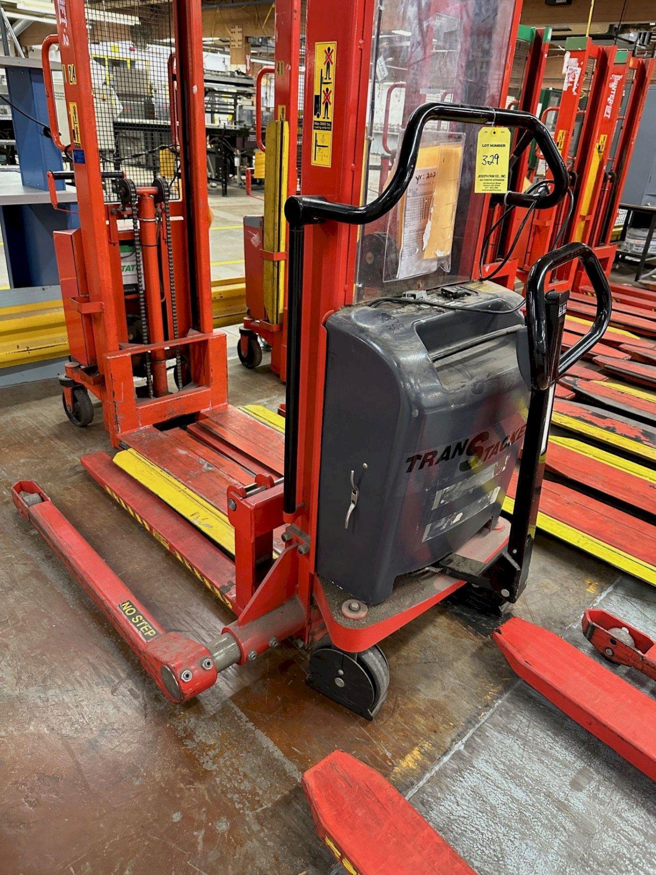 Powered Lift Pallet Straddle Stacker – 2,200 lb Capacity, Lifts Up to ...