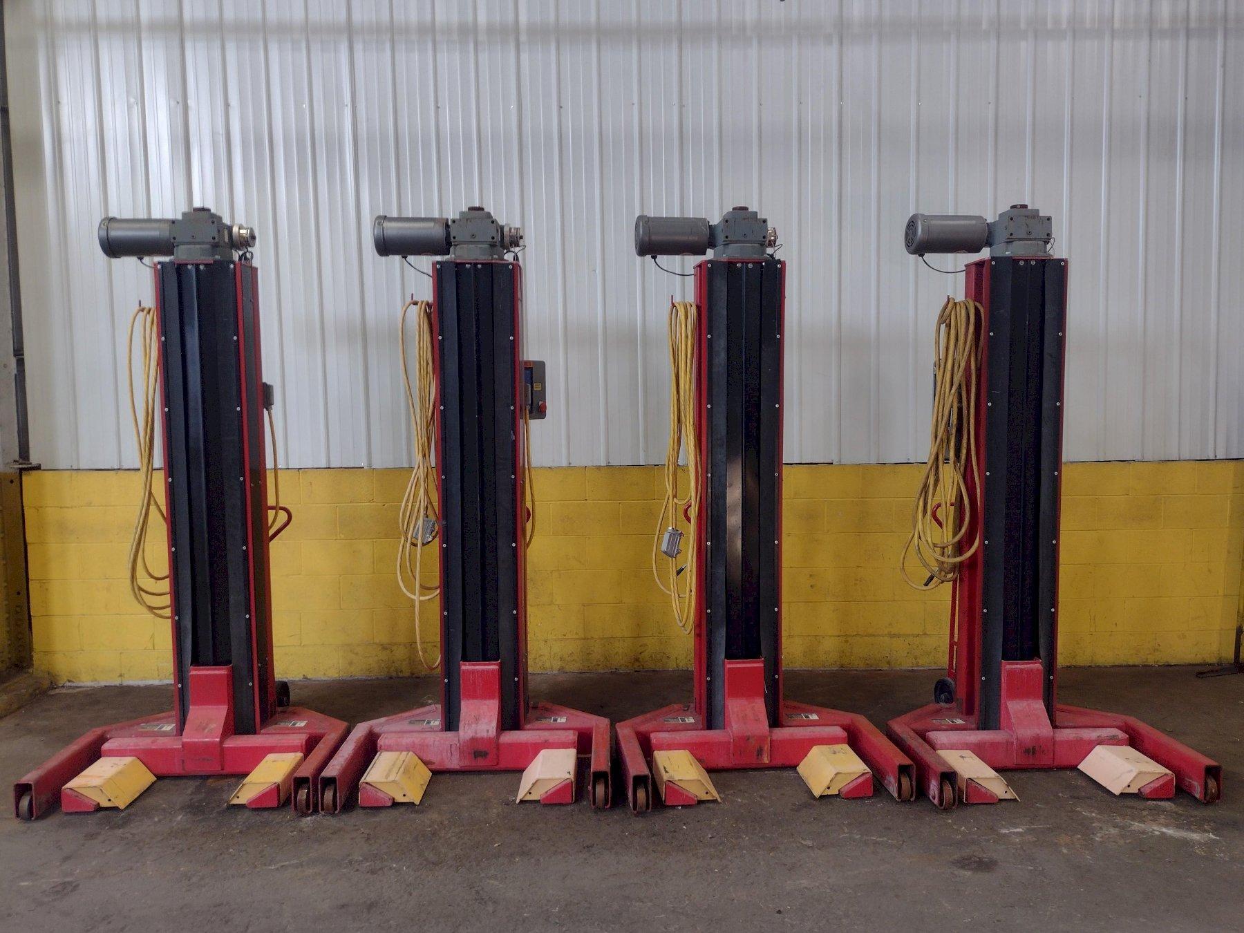 (4) 16,000 LBS ROTARY LIFT MODEL #ML416-9 VEHICLE COLUMN LIFTS: STOCK 17086