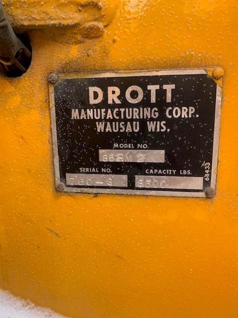 1 – PREOWNED DROTT CARRY DECK CRANE, MODEL #: 85 RM-2, S/N: 760-G ...