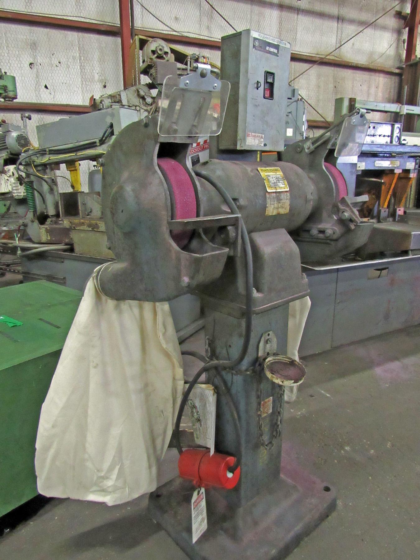 USED, BALDOR MODEL 1217W DOUBLE END PEDESTAL GRINDER | Harris Machine Tools