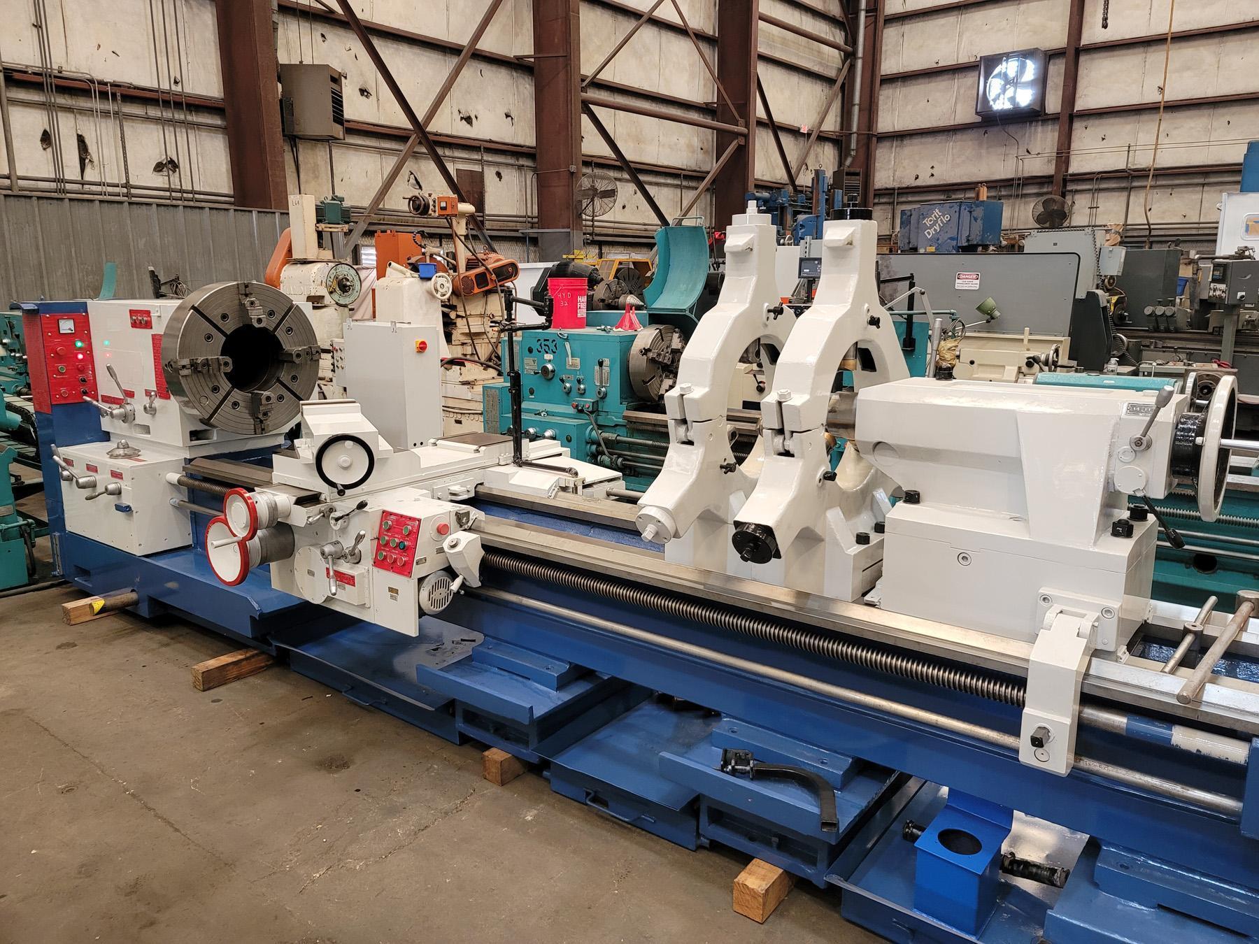 USED, 36″ X 12″ POREBA WITH 12.5″ HOLE, HOLLOW SPINDLE LATHE | Harris ...