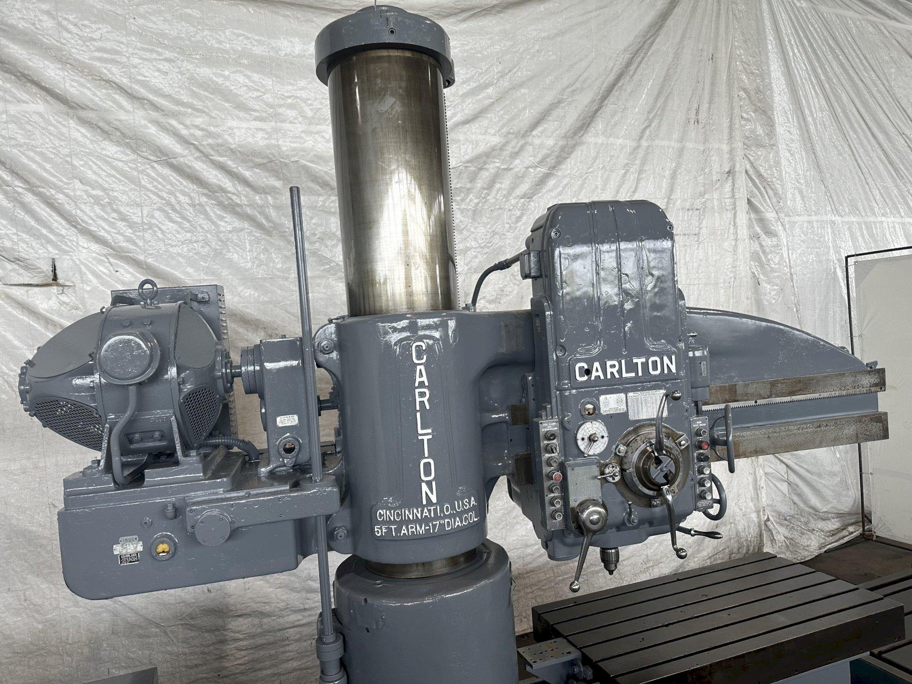 5′ X 15″ CARLTON MODEL 3A RADIAL ARM DRILL. STOCK # 0952223. | G-2000 Inc.