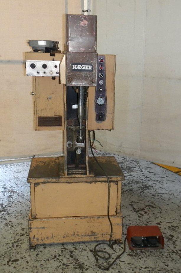 HAEGER MODEL HP6-B HYDRAULIC INSERTION PRESS | Blumberg Machinery Co.