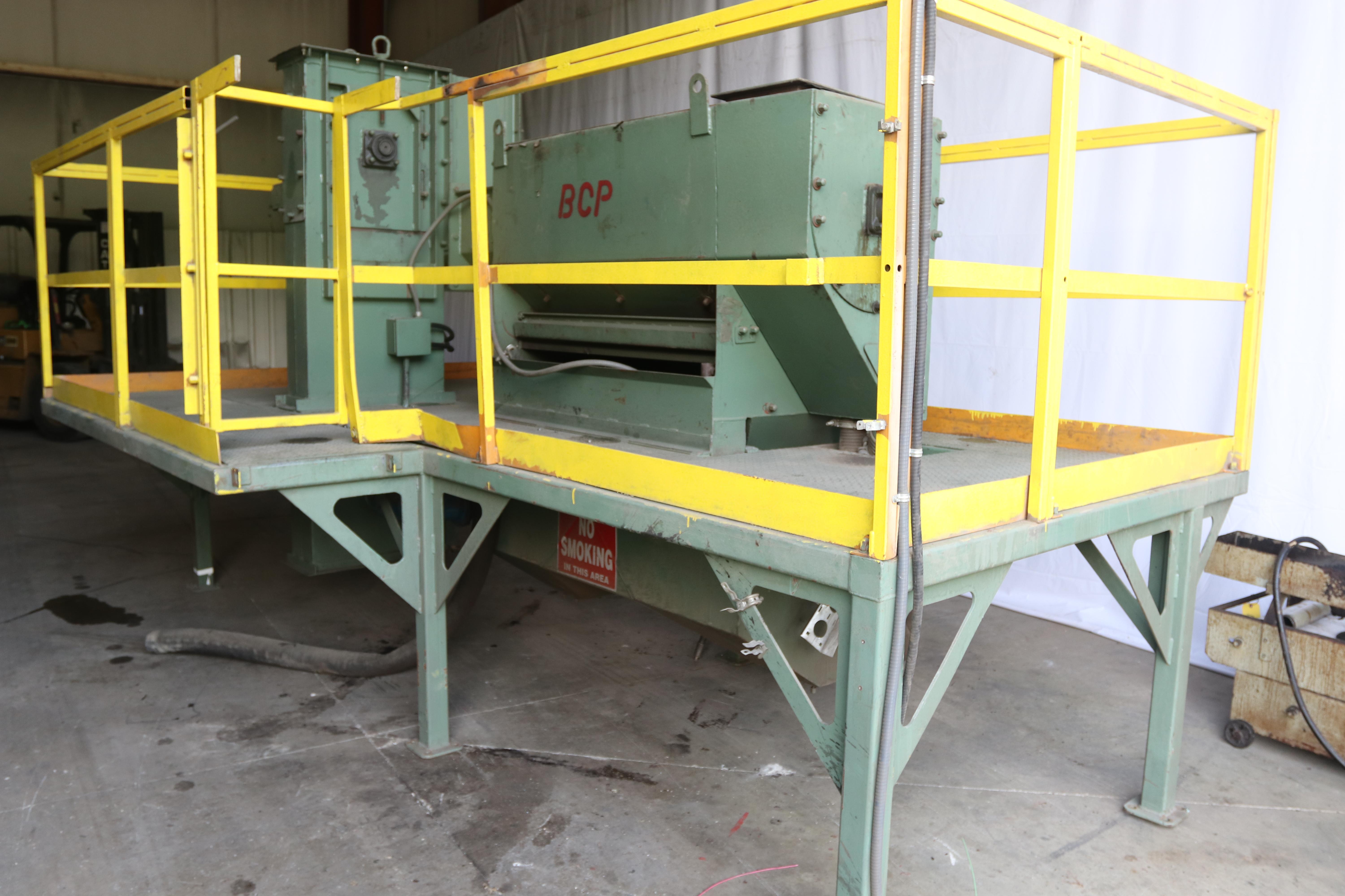 6″ x 50 HP BCP-WHEELABRATOR PIPE & BAR SKEW ROLL SHOT BLAST MACHINE ...