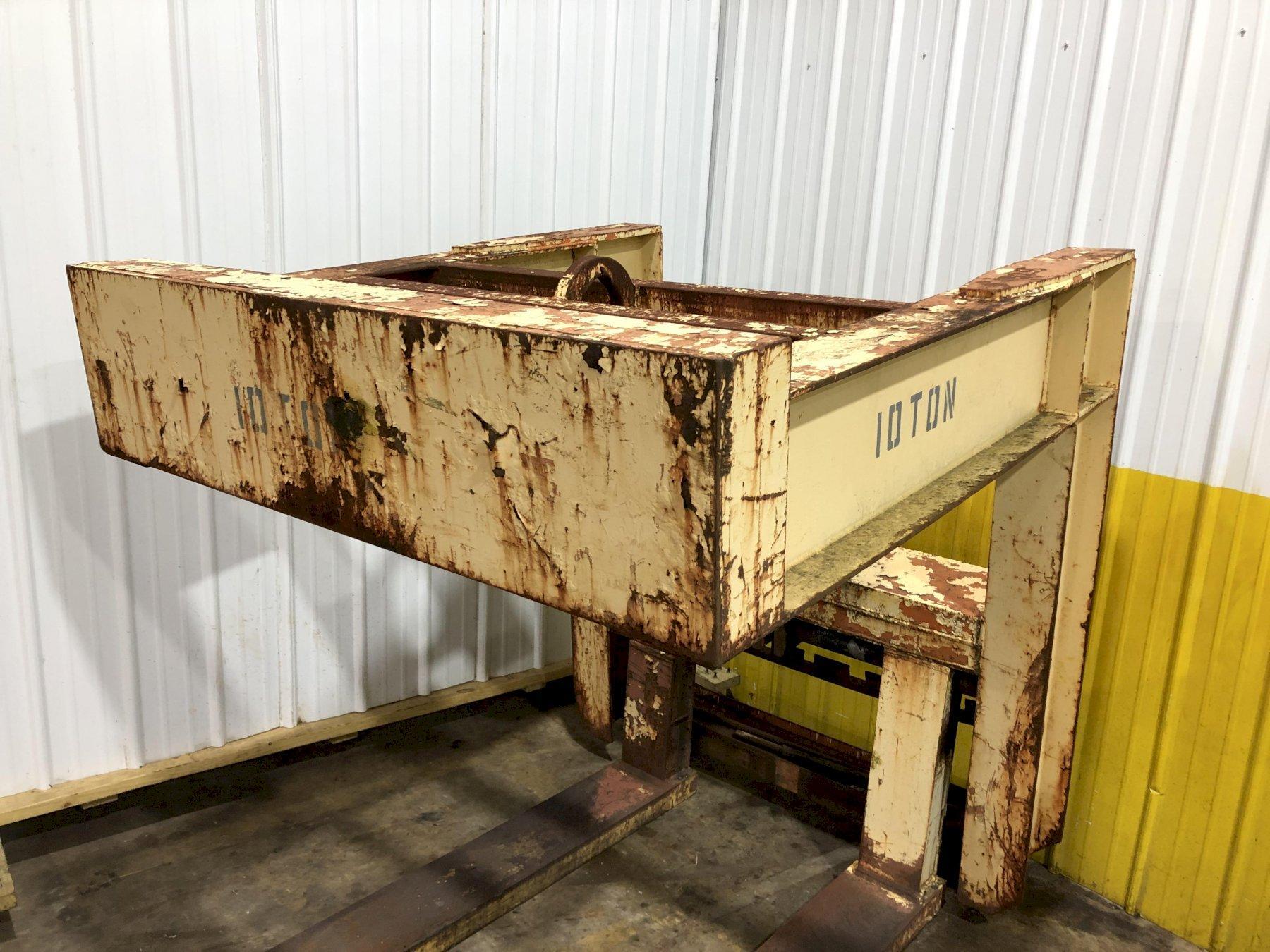 20,000 LB 10 TON HEAVY DUTY ADJUSTABLE FORK-TYPE PALLET LIFTER: STOCK ...
