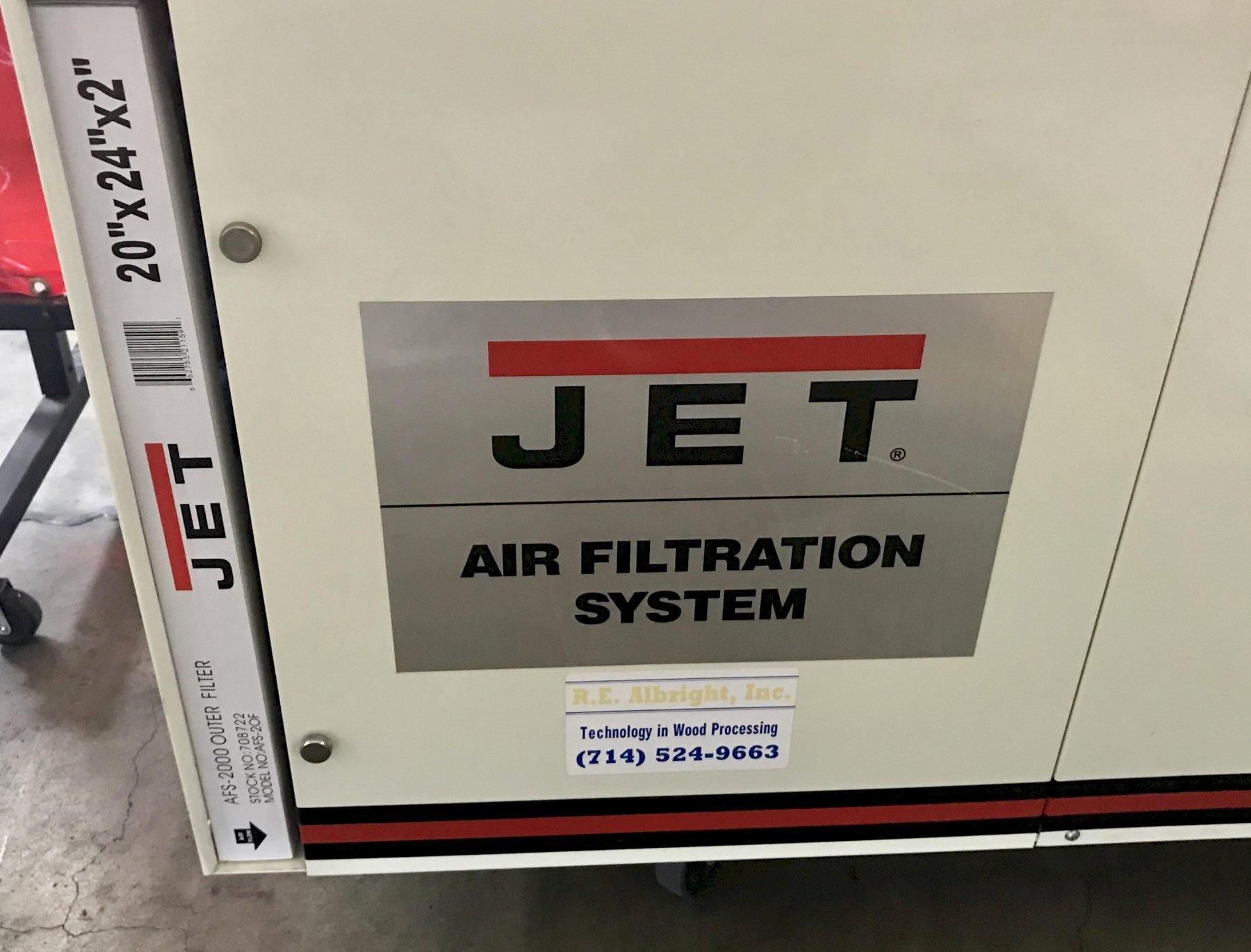 Jet AFS-2000 Air Filtration System 2011 with: 1700 CFM Air Filtration ...