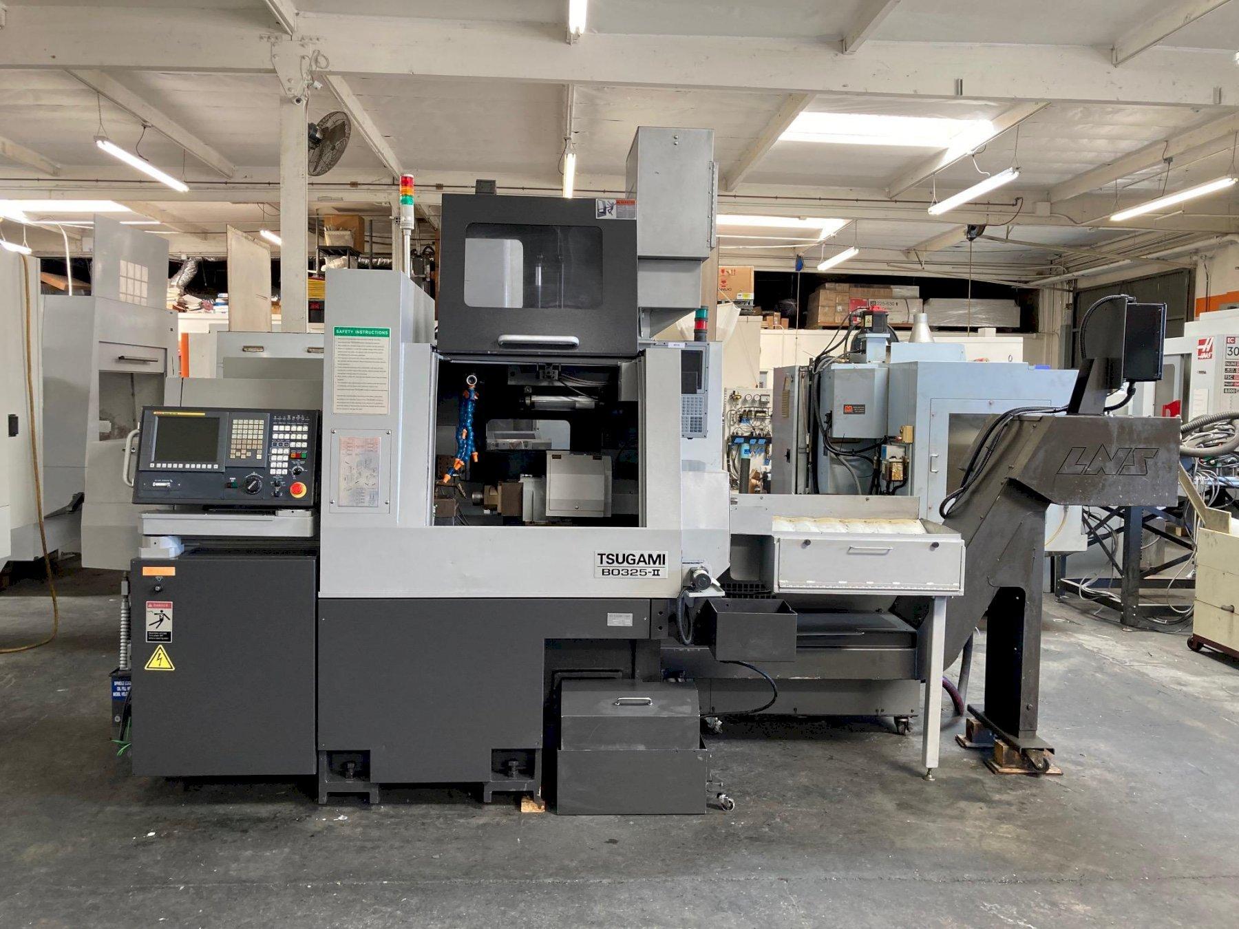 Tsugami B0325 II Swiss Type 5-Axis Opposed Gang Tool CNC Lathe 32mm ...