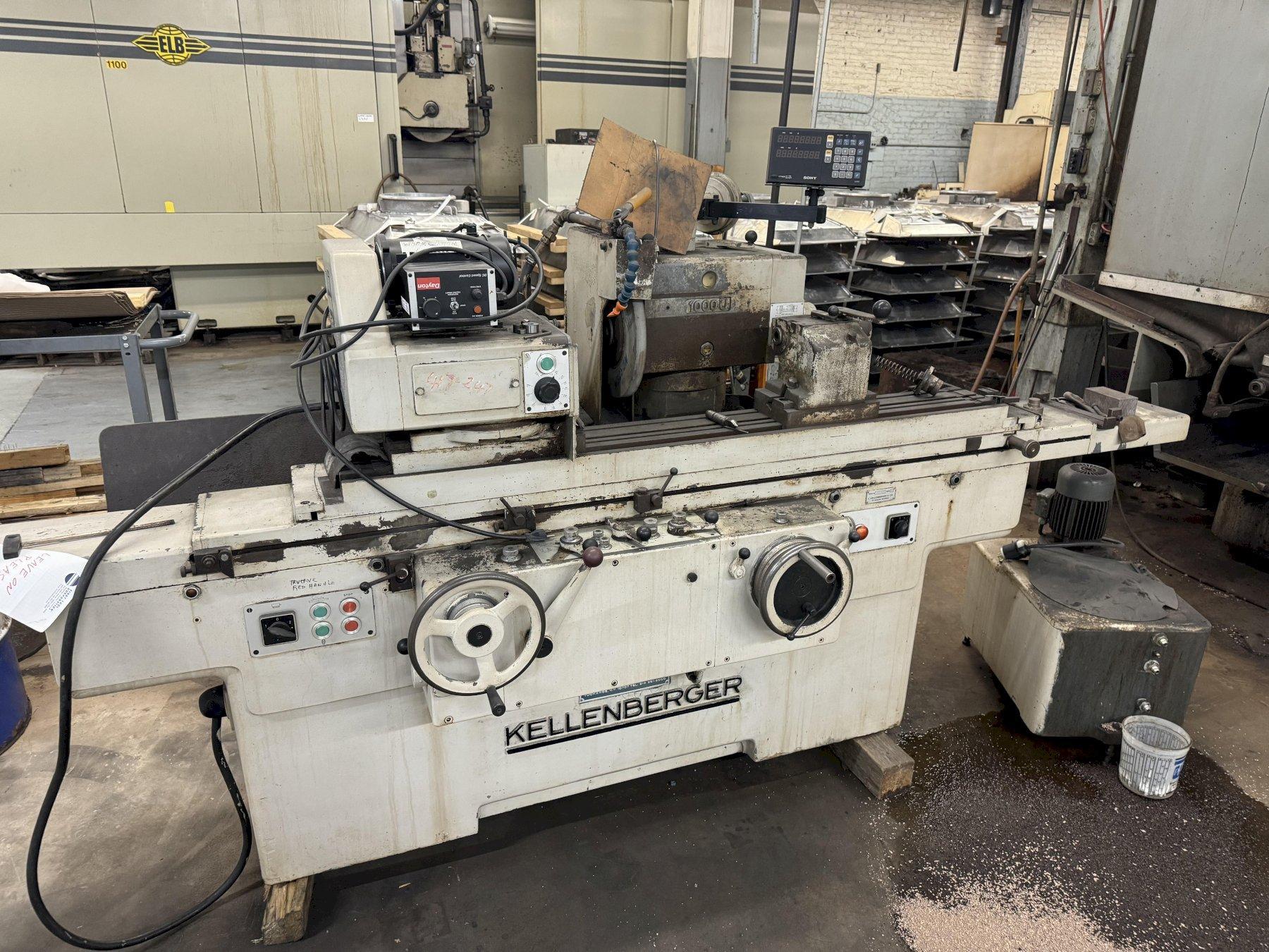 KELLENBERGER MODEL #1000U CYLINDRICAL GRINDER: STOCK #22404