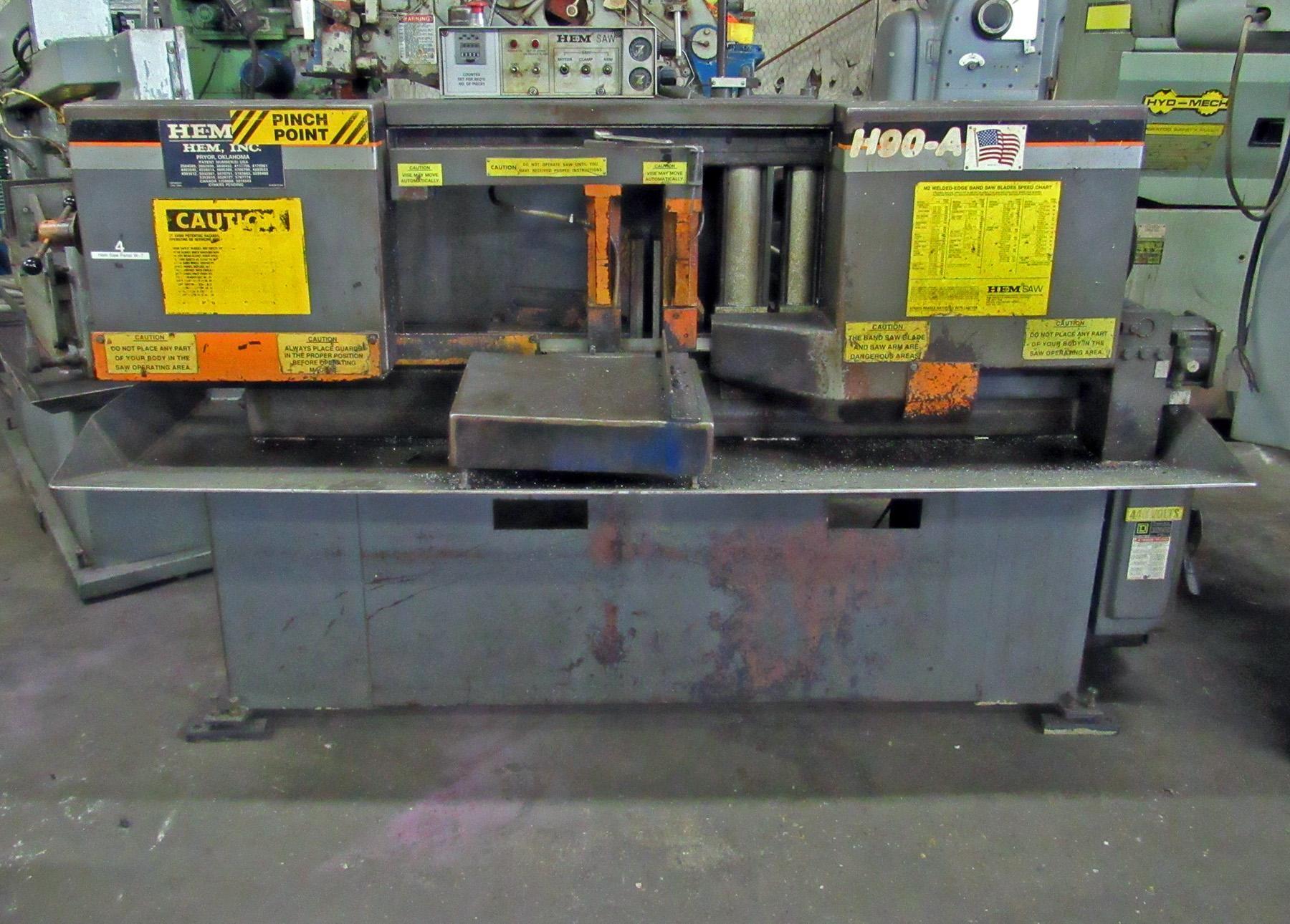 USED, HEM MODEL H90 A-B/F AUTOMATIC HORIZONTAL BANDSAW | Harris Machine ...