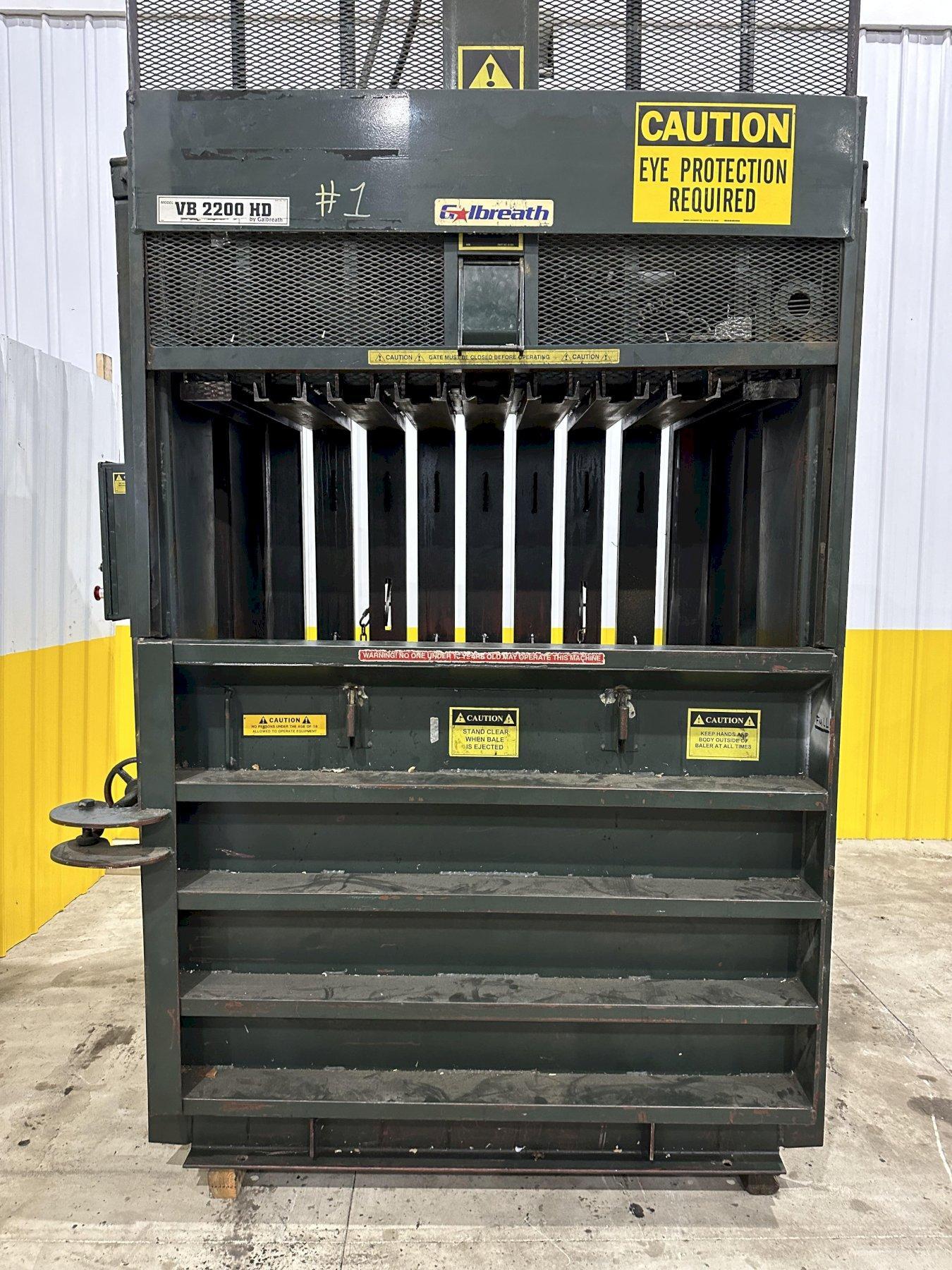 GALBREATH MODEL VB 2200 HD-3060 CARDBOARD BALER: STOCK #20518
