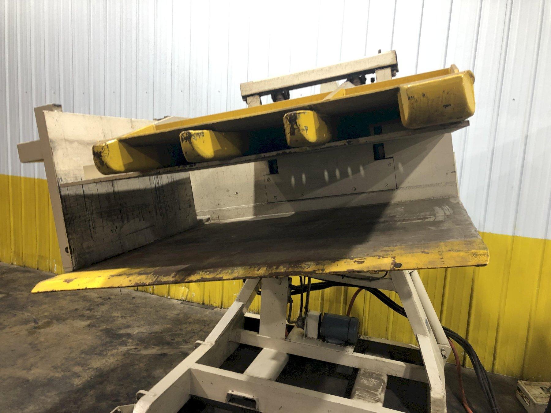 6,000 LBS X 72” PAYNE ROTARY PALLET INVERTER / FLIPPER MACHINE: STOCK ...