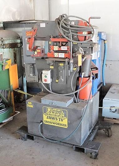 50 TON EDWARDS MODEL “JAWS IV” HYDRAULIC IRONWORKER: STOCK #13421