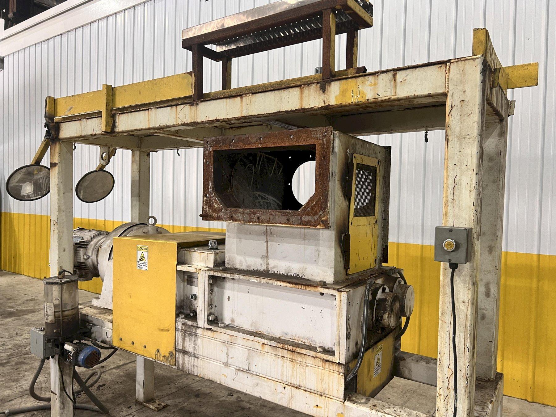 KOMAR MODEL #ES-2220-25 SCRAP SHREDDER & PUCK BRIQUETTER MACHINE: STOCK ...