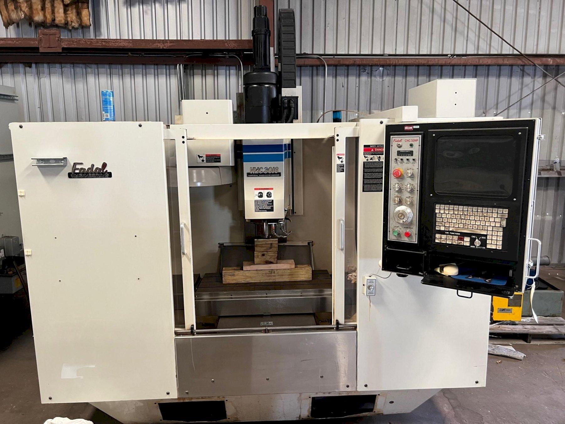 Used, Fadal VMC 3016 CNC Vertical Machining Center with Fourth Axis ...
