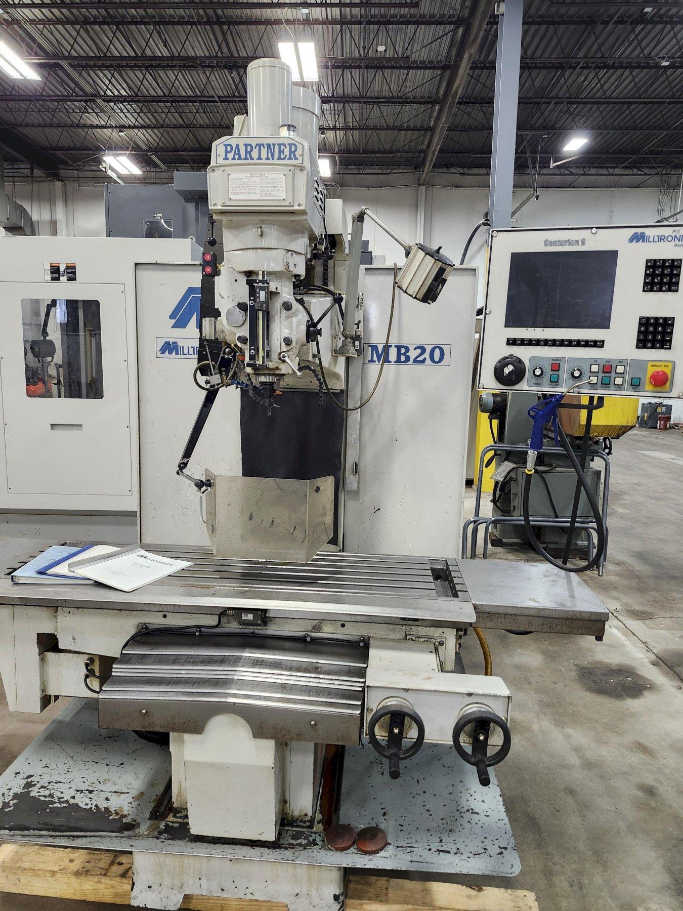 Milltronics MB20-G CNC Toolroom Vertical Milling Machine, 13″ x 50 ...
