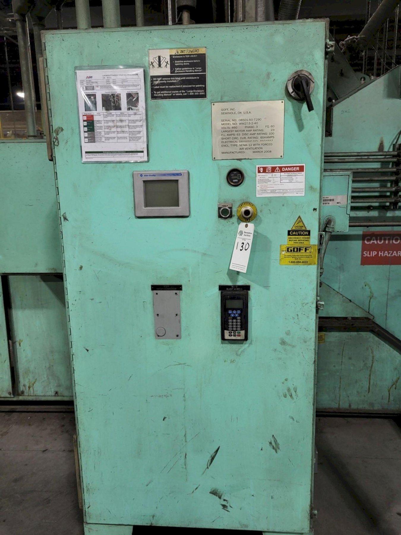 2008 GOFF MODEL #WM27.5-2-40 SHOT BLASTER: STOCK #21932