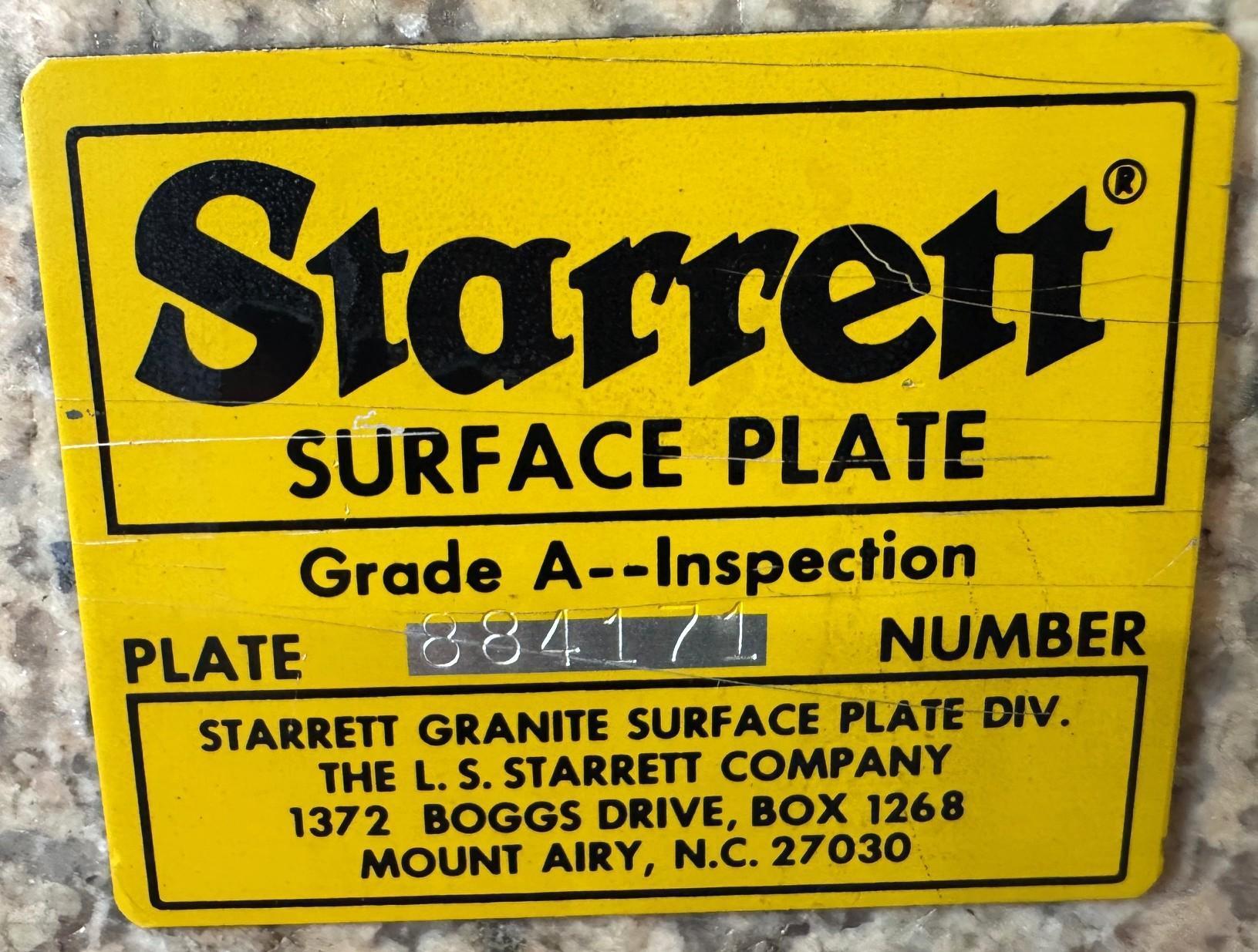 48″ x 72″ Starrett Granite Surface Plate, Pink Granite, 10″ Thick ...