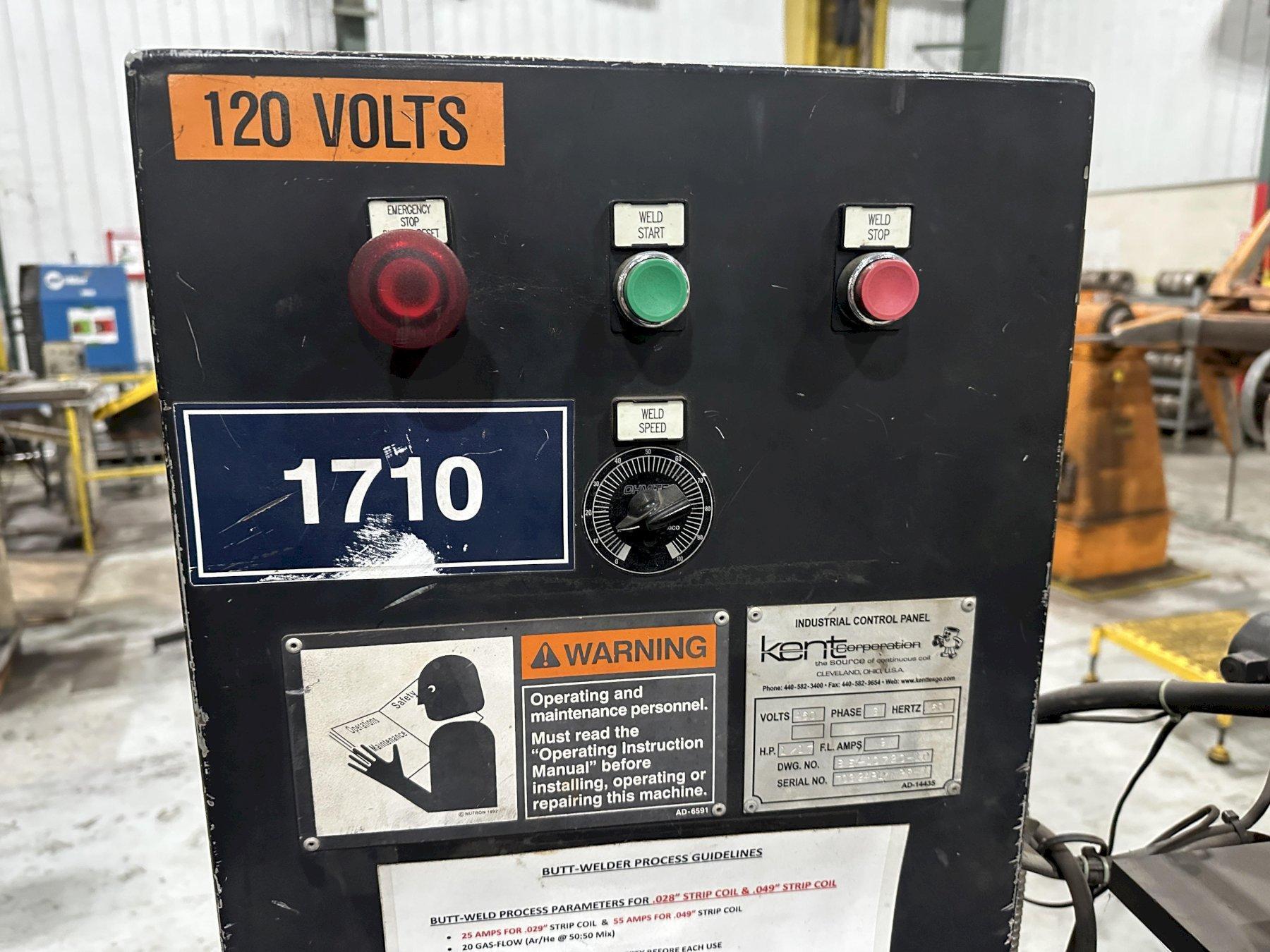 10″ GUILD MODEL #PSA-135-10 SHEAR END COIL STRIP WELDER WITH MILLER ...