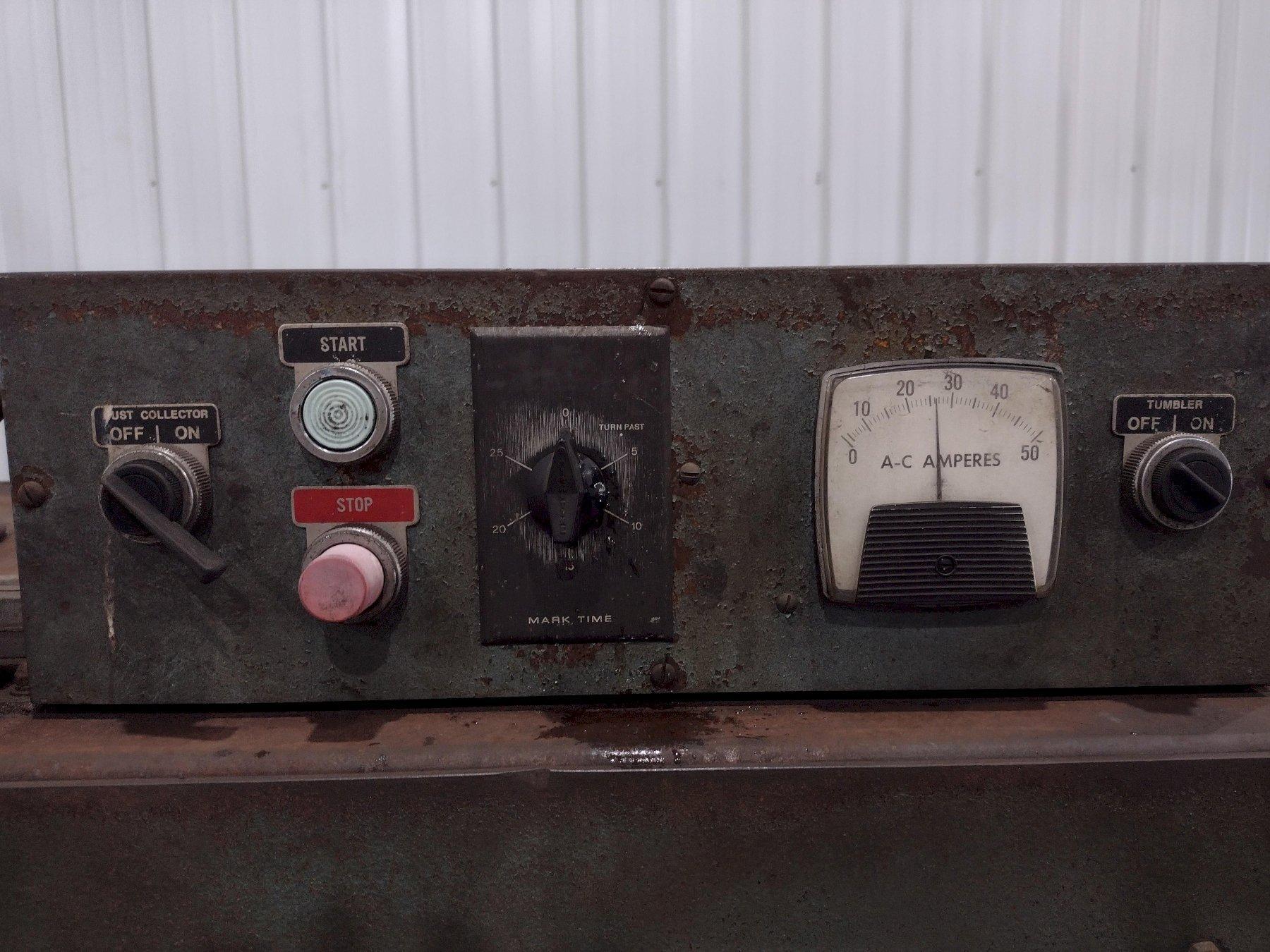 11.4 CU FT A-E-S MODEL #STEELABRATOR B-150 SHOT BLAST BARRELL TUMBLER ...